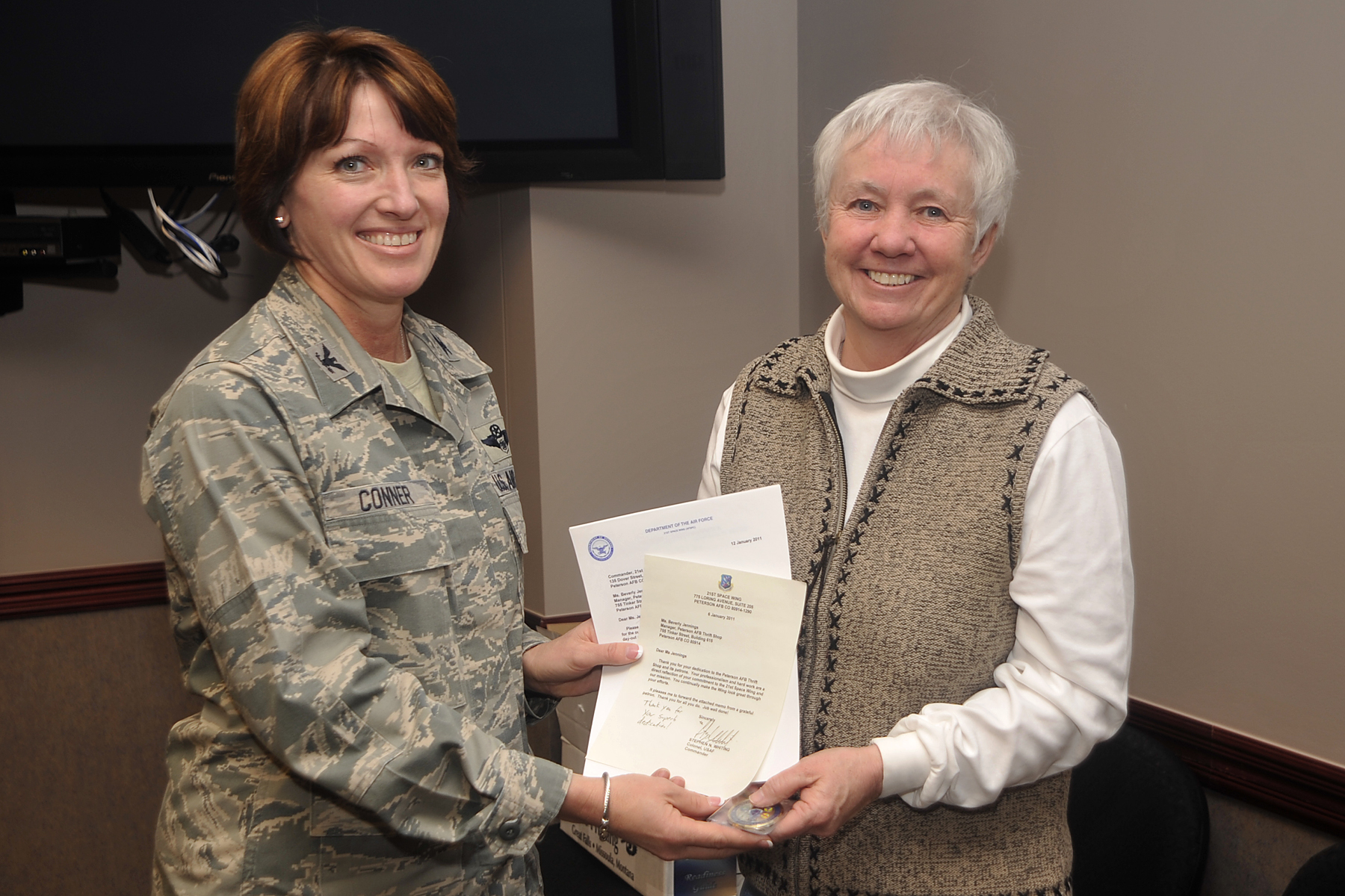 Outstanding Volunteer > Peterson and Schriever Space Force Base > Display