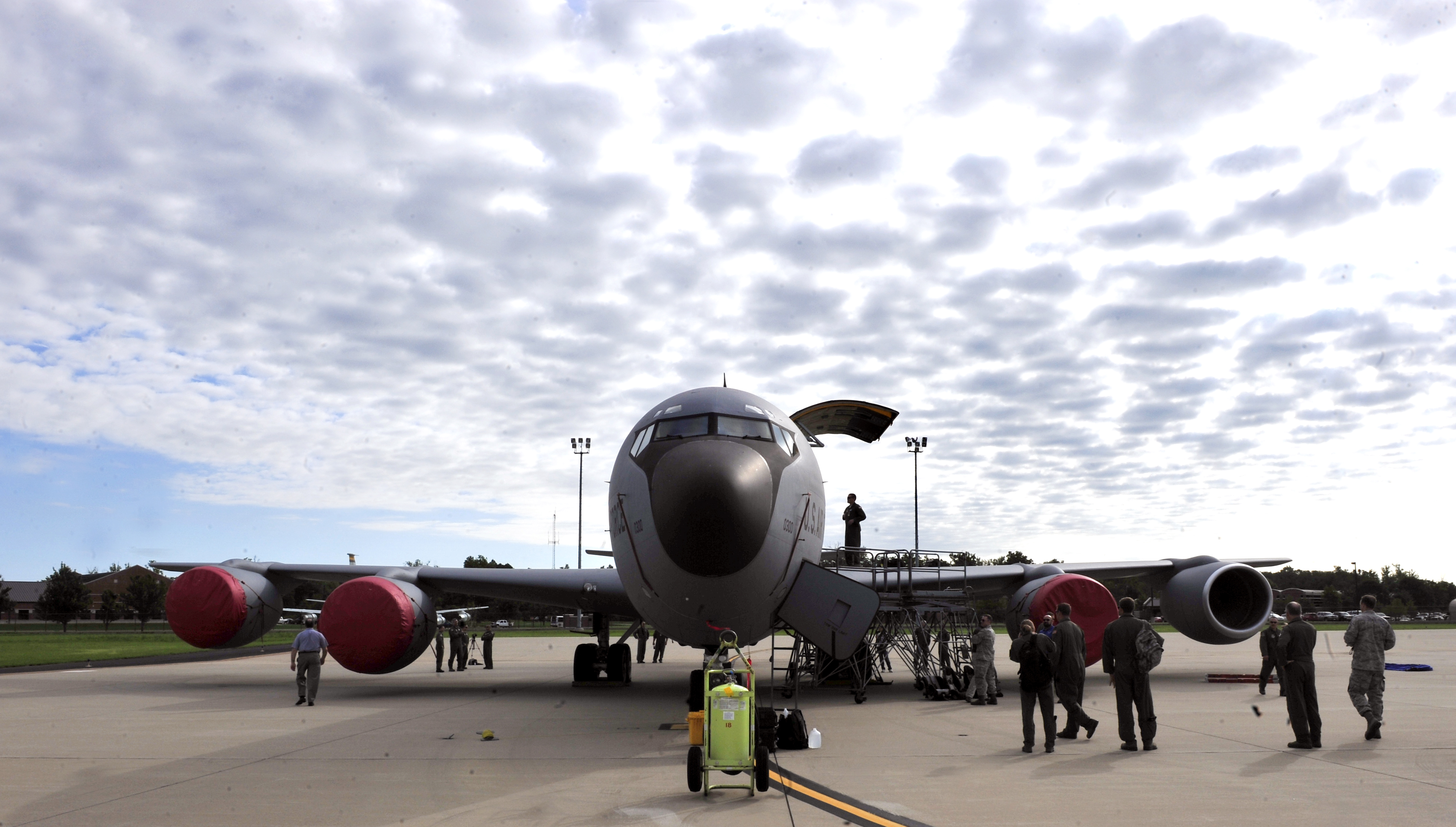 Members from Scott AFB, participate in first KC-135 egress exercise ...