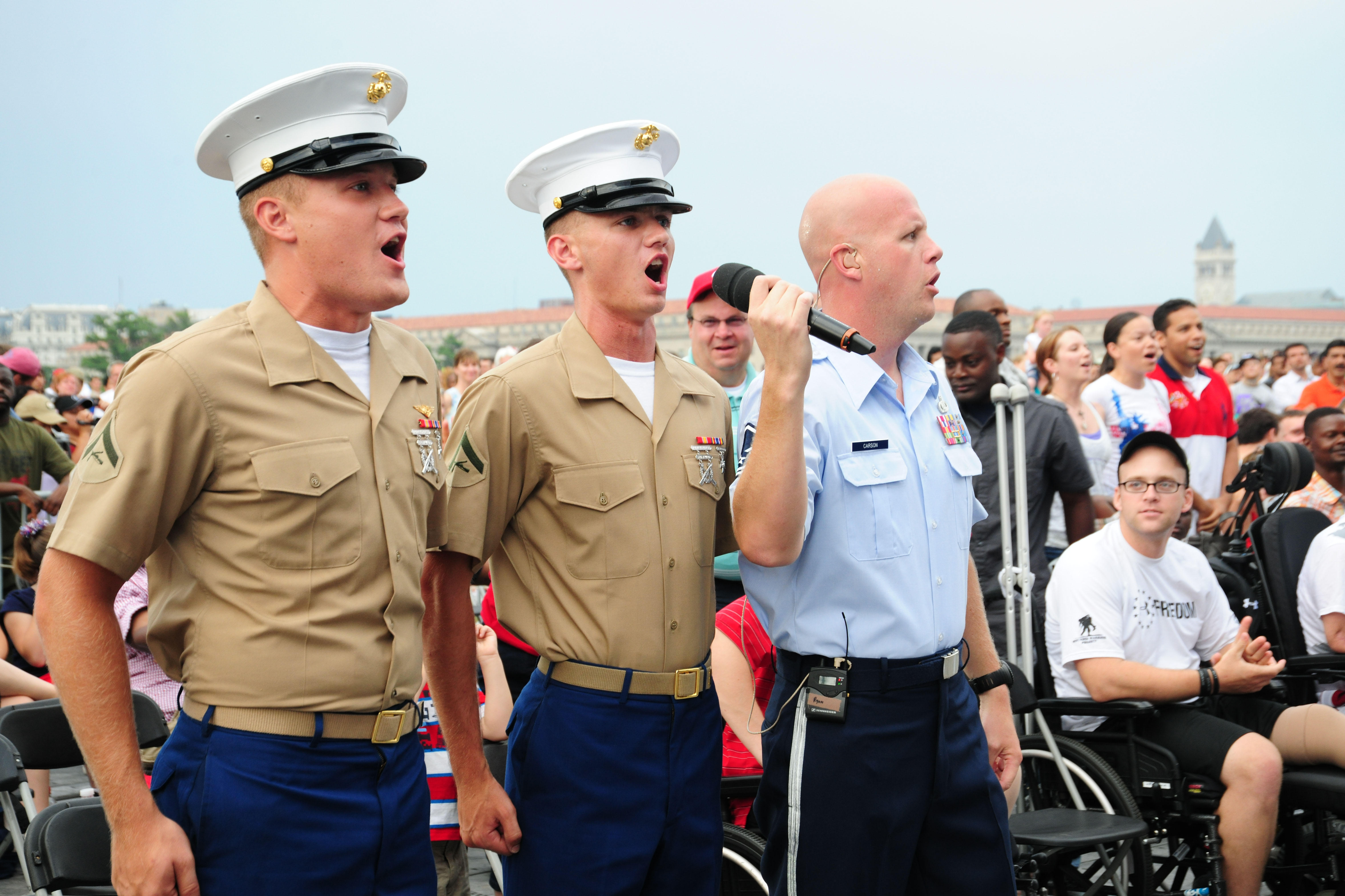 USAF Band rocks the Washington Monument