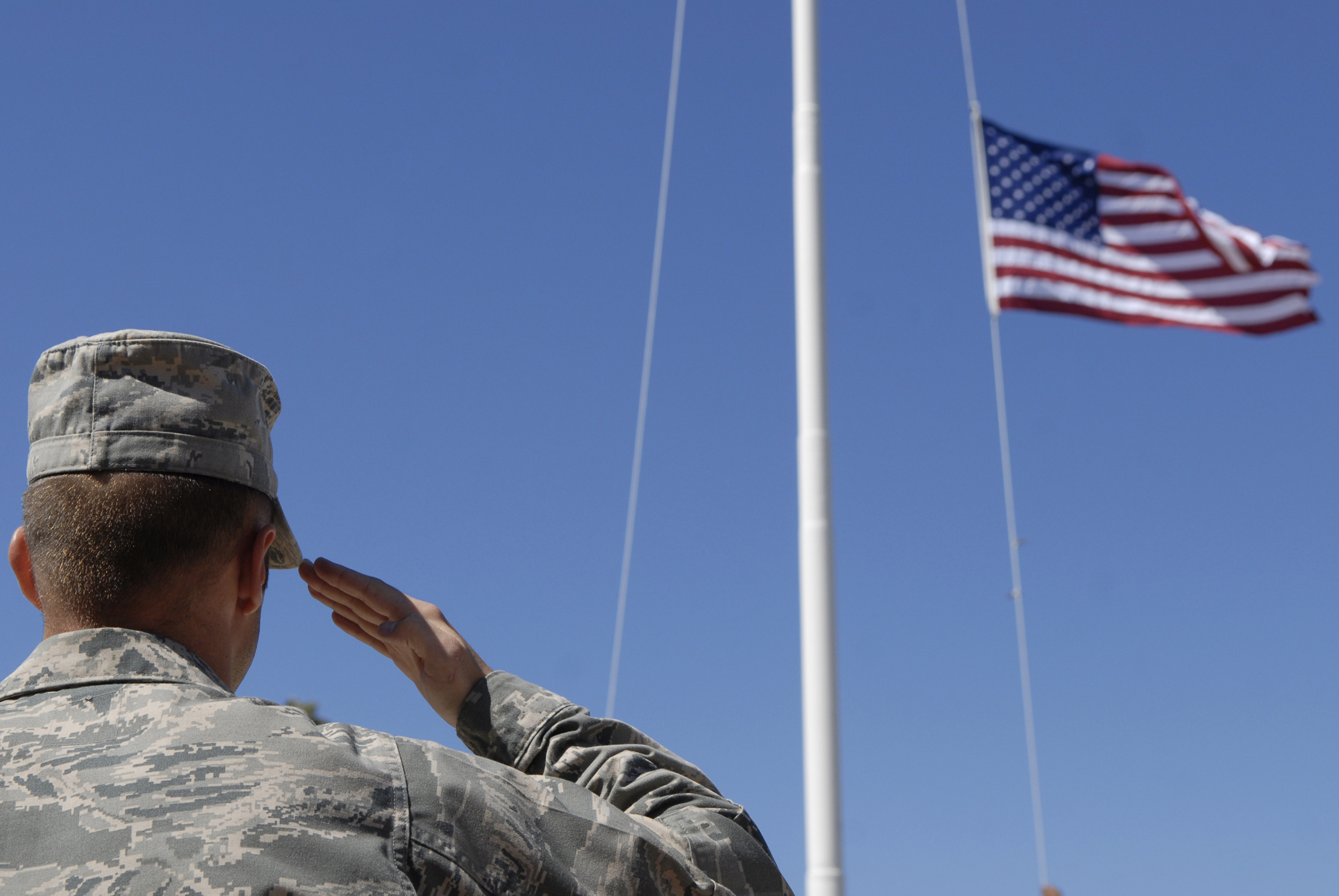 Saluting the red, white and blue