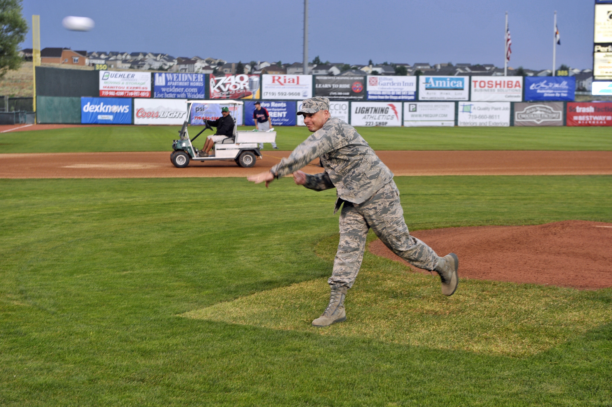 Sky Sox pitch > Peterson and Schriever Space Force Base > Display