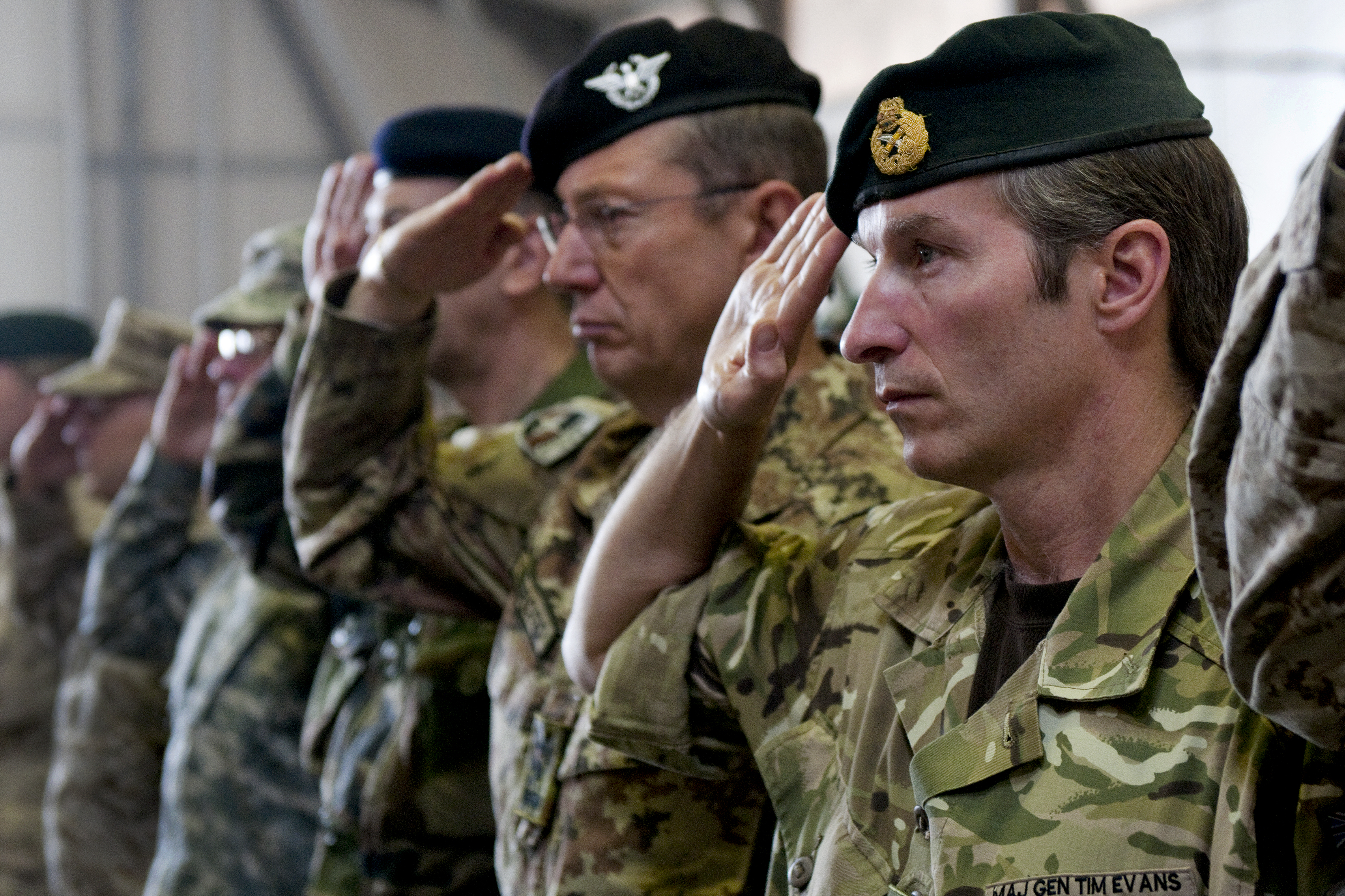 British Army Maj. Gen. Tim Evans, chief of staff for the International ...
