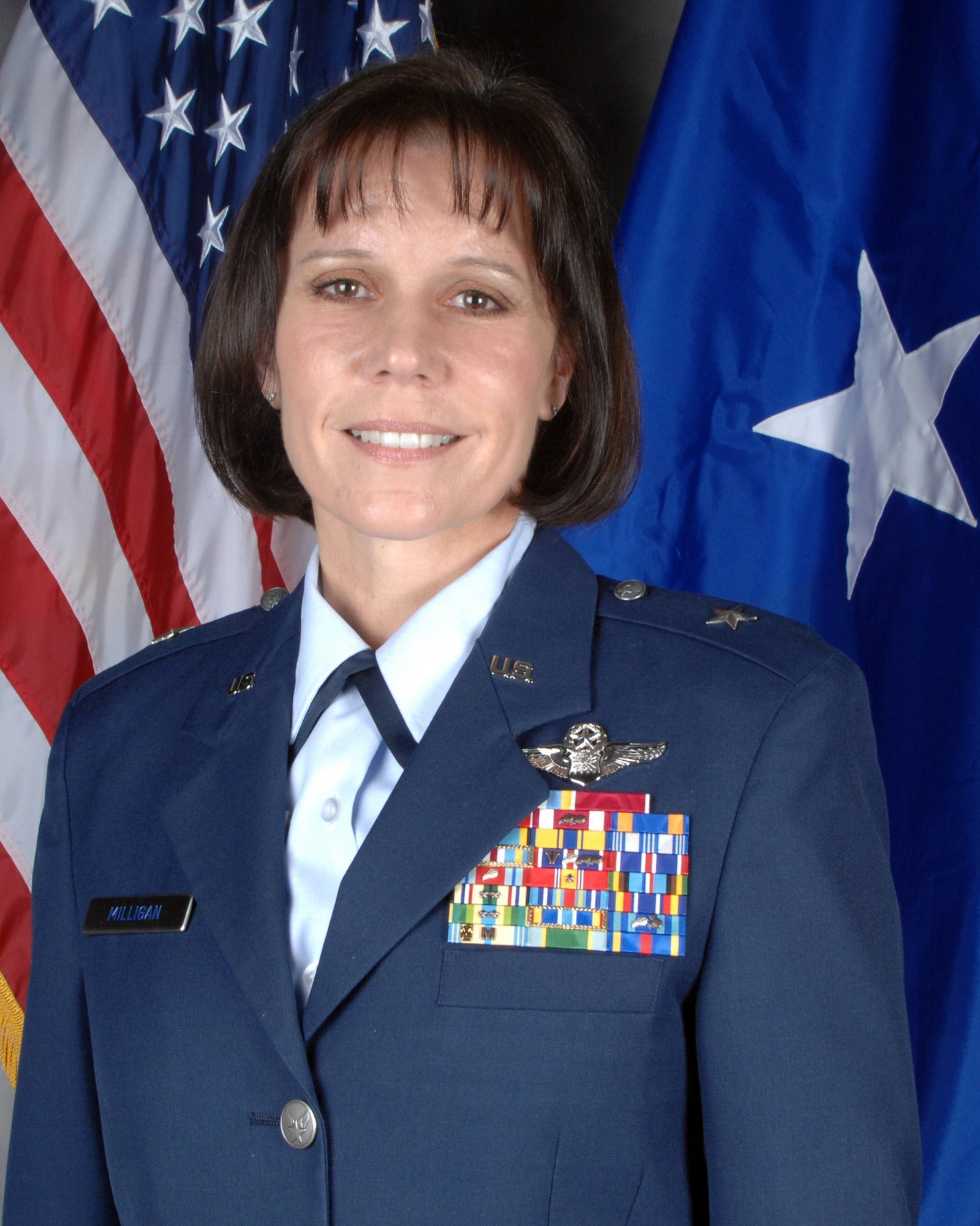 BRIGADIER GENERAL PAMELA MILLIGAN > Air Force > Biography Display