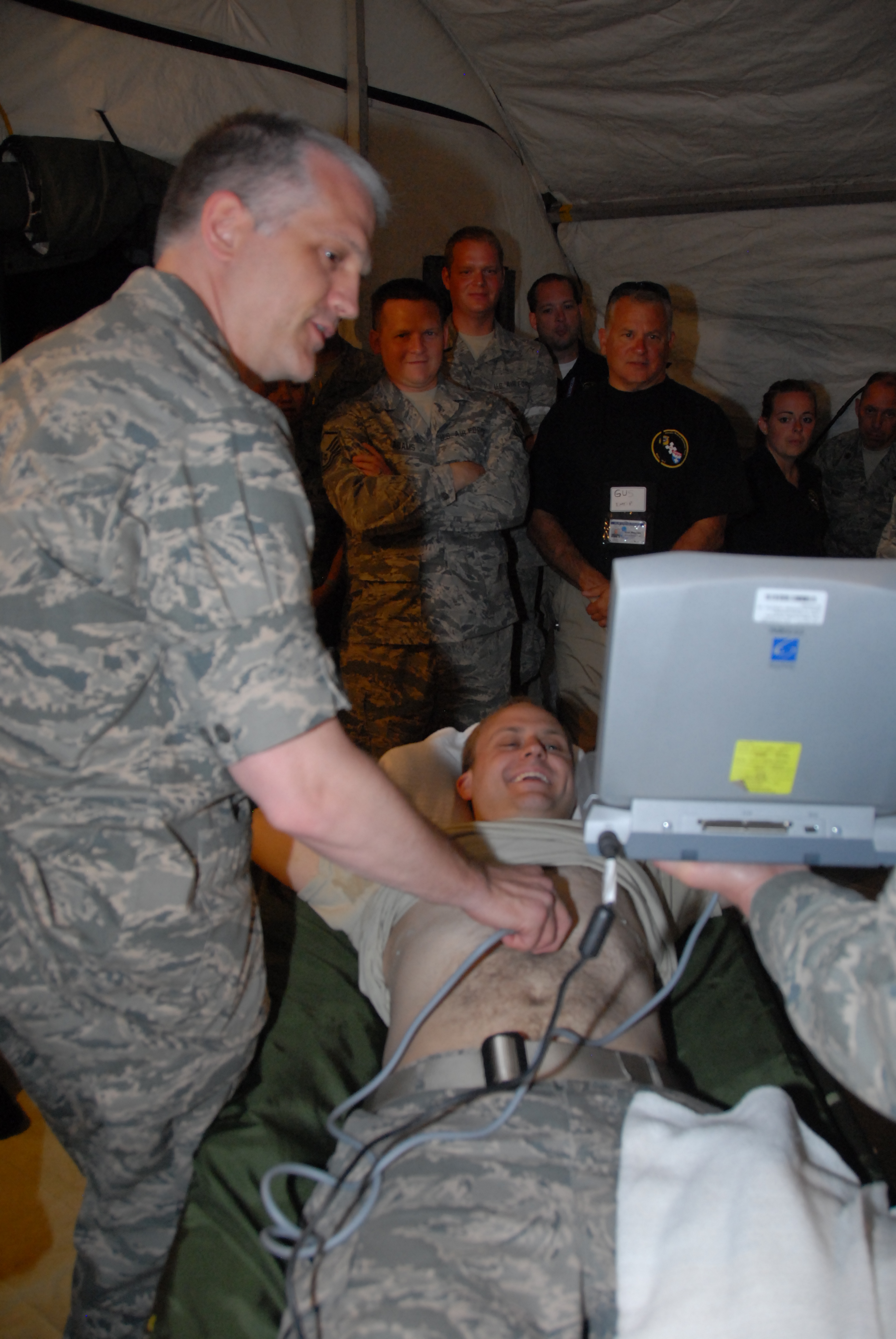 Col. (Dr.) Matthew Moorman, 178 MDG participates in Patriot Exercise 2011