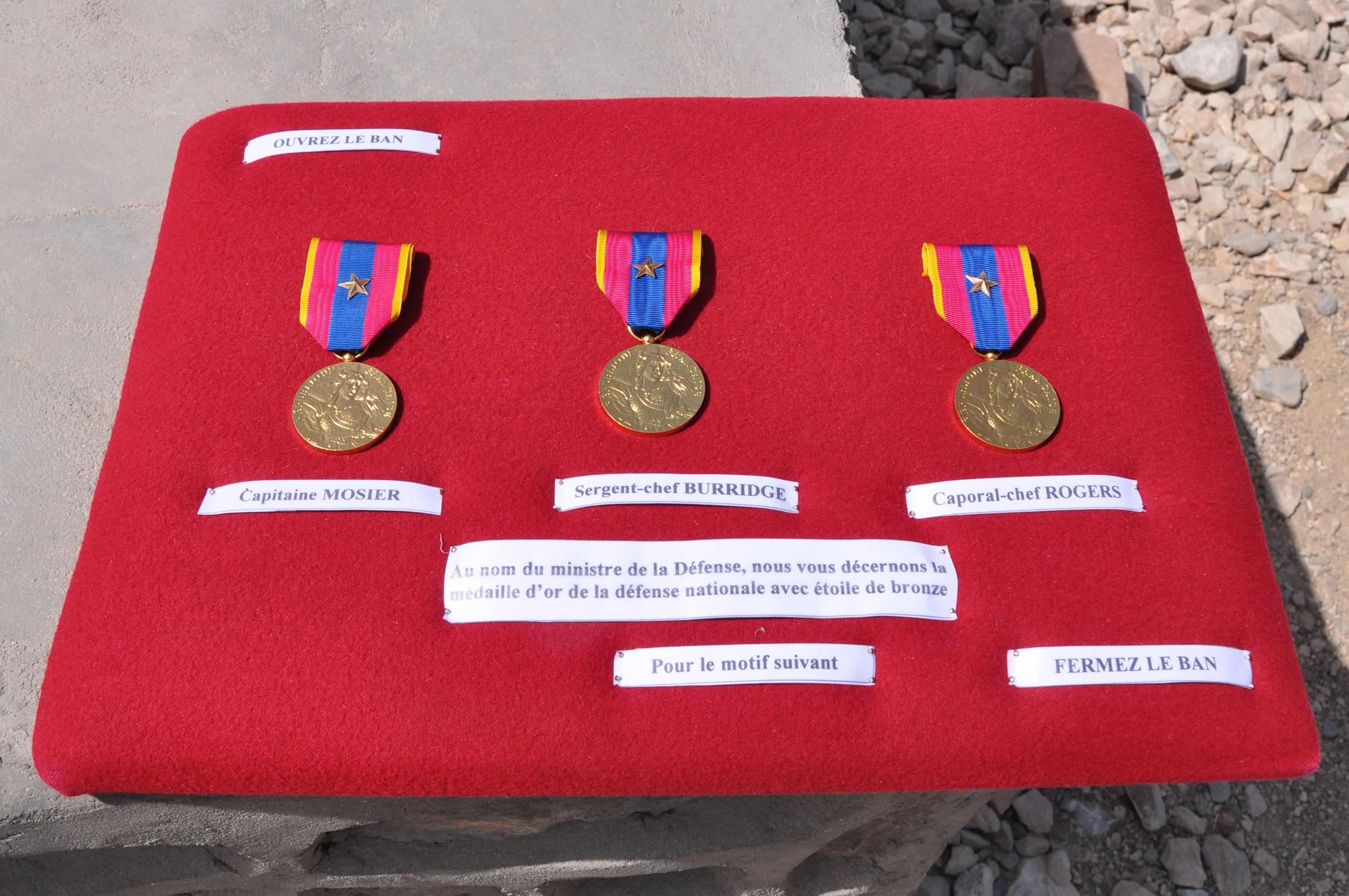 French award National Defense Gold Medal to pararescue Airmen > Kadena ...