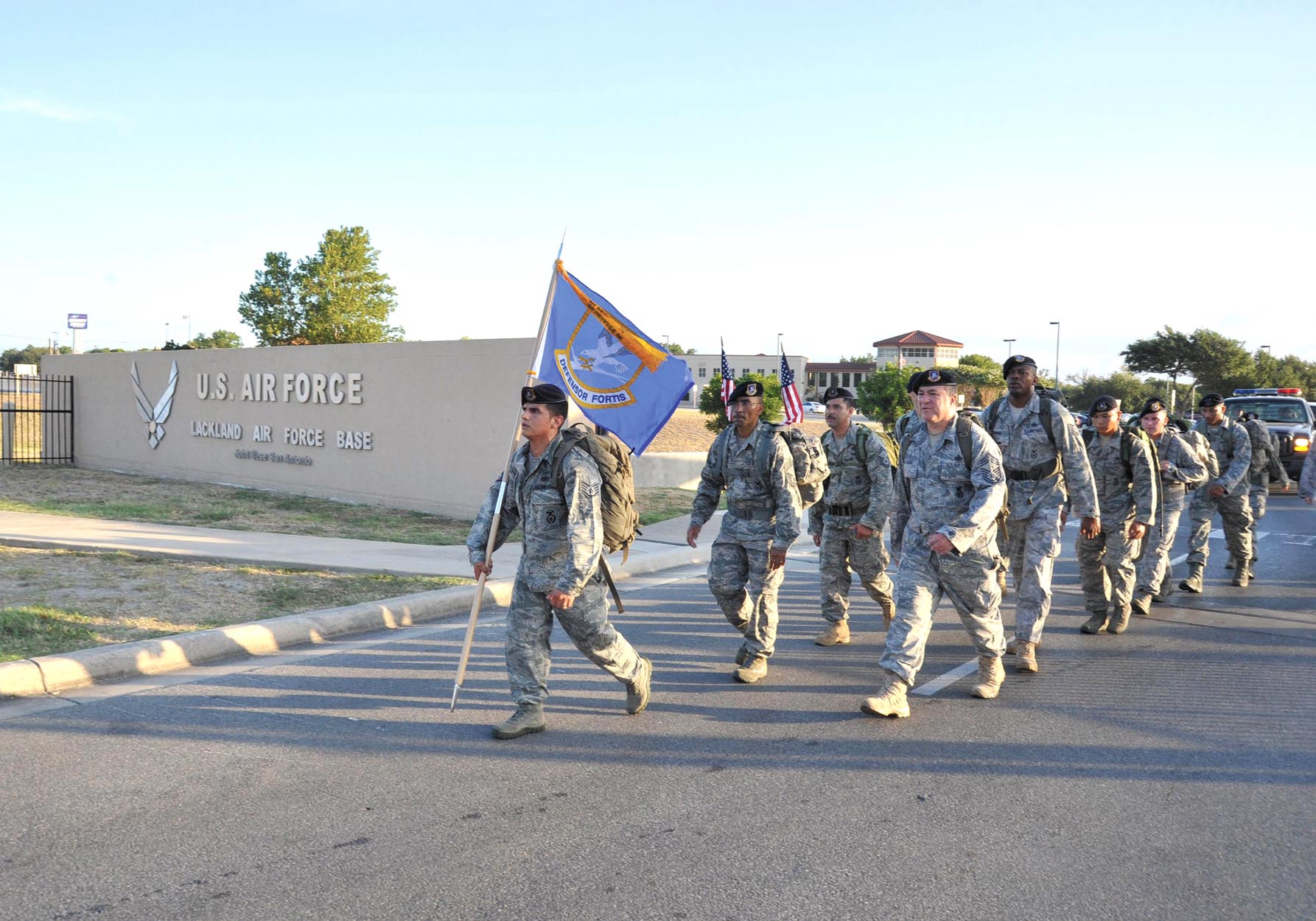 SF members begin march to Ground Zero > Air Education and Training ...