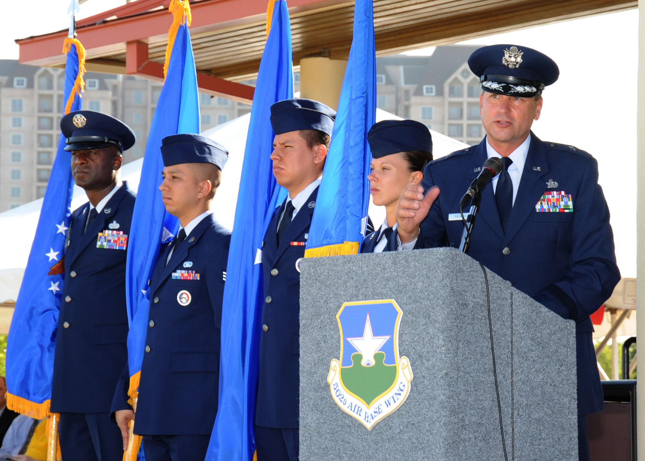 502nd ABW Change of Command