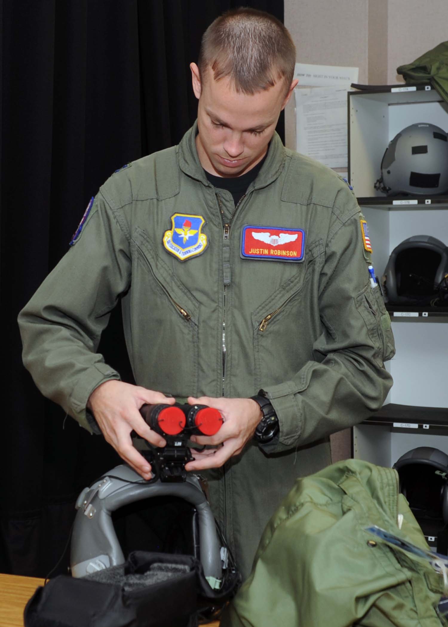 Aircrew flight equipment at work