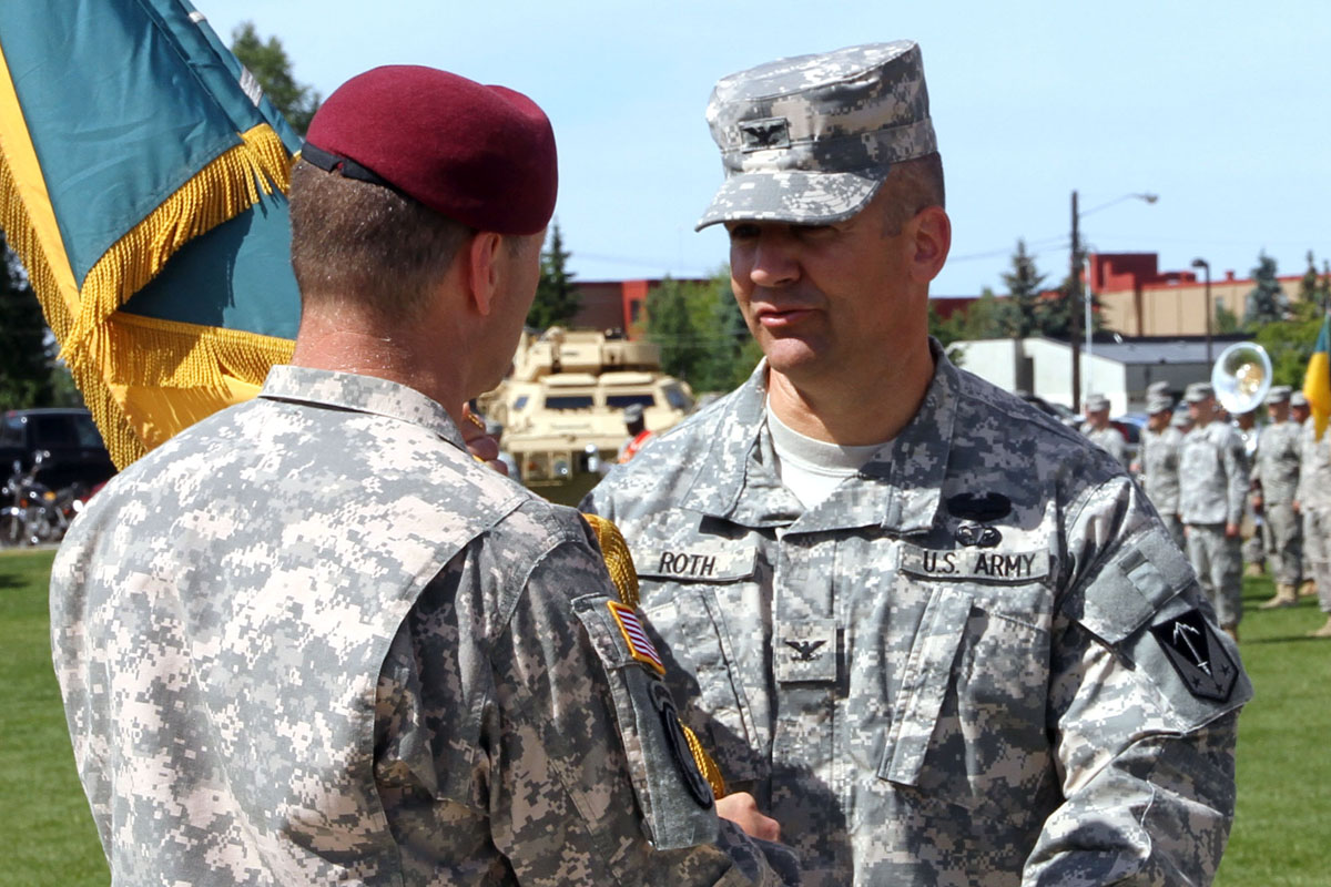 Roth assumes command of the Trailblazers brigade before transformation ...