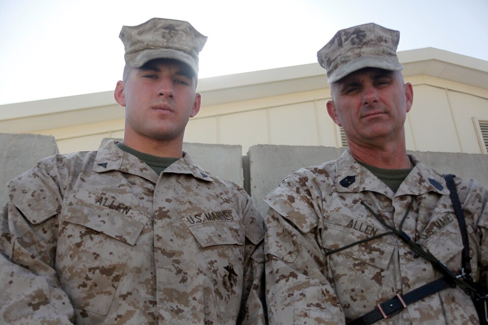 Marine sergeant major, son serve together in Afghanistan > Marine Corps ...
