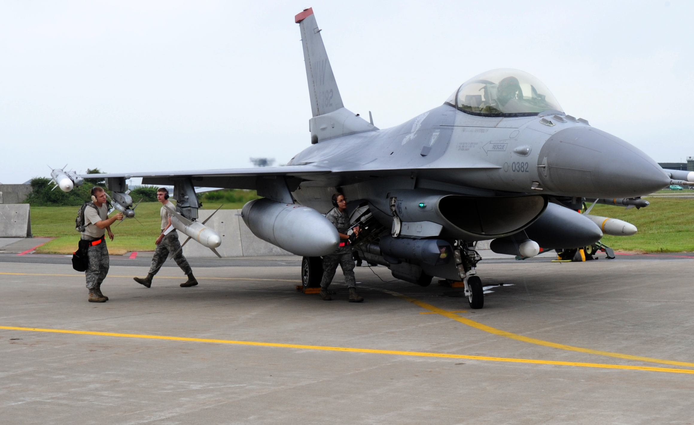 Wild Weasels dominate air and land during base exercise > Misawa Air ...