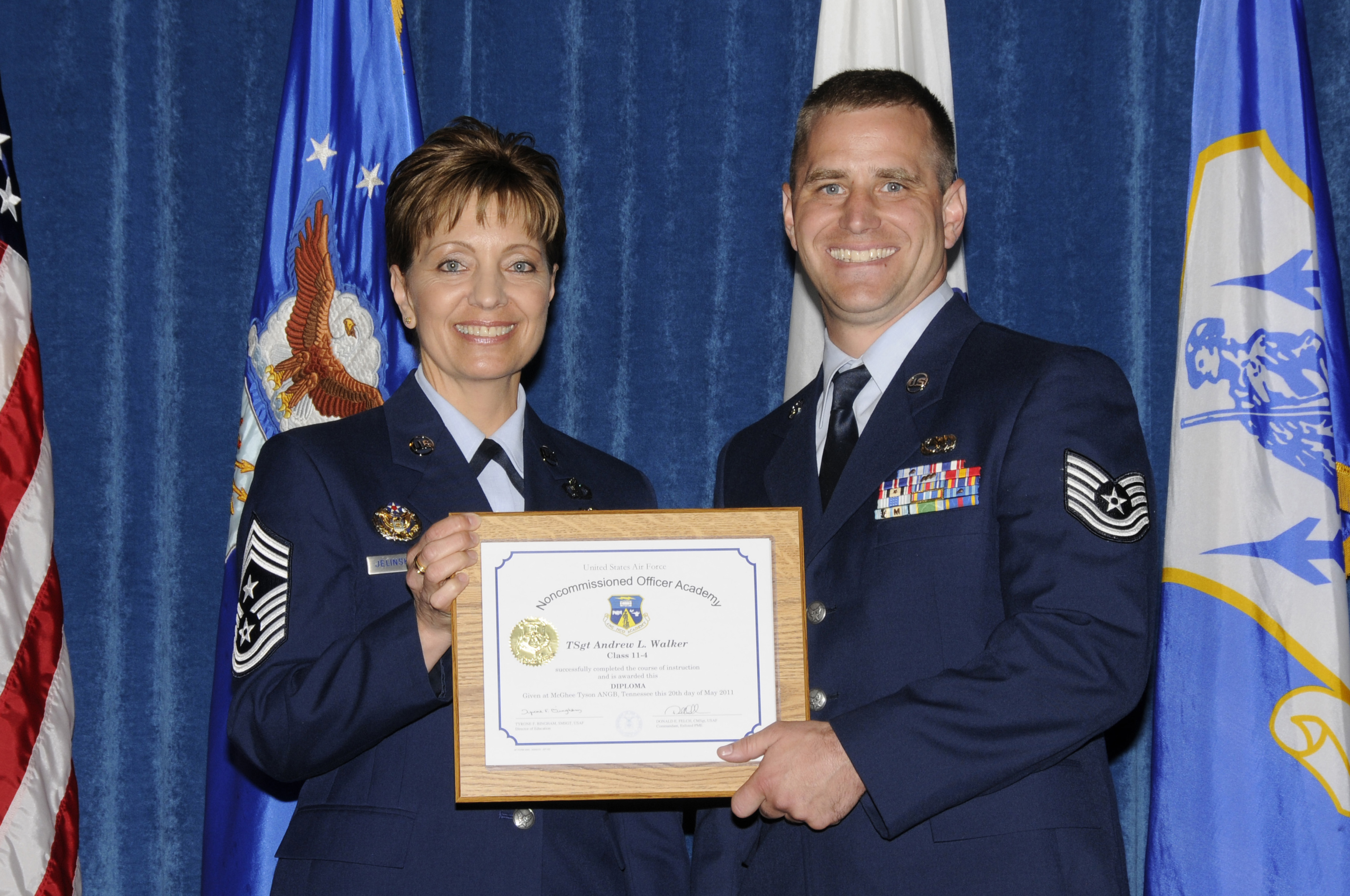 NCOA Class 11-4 distinguished graduate award