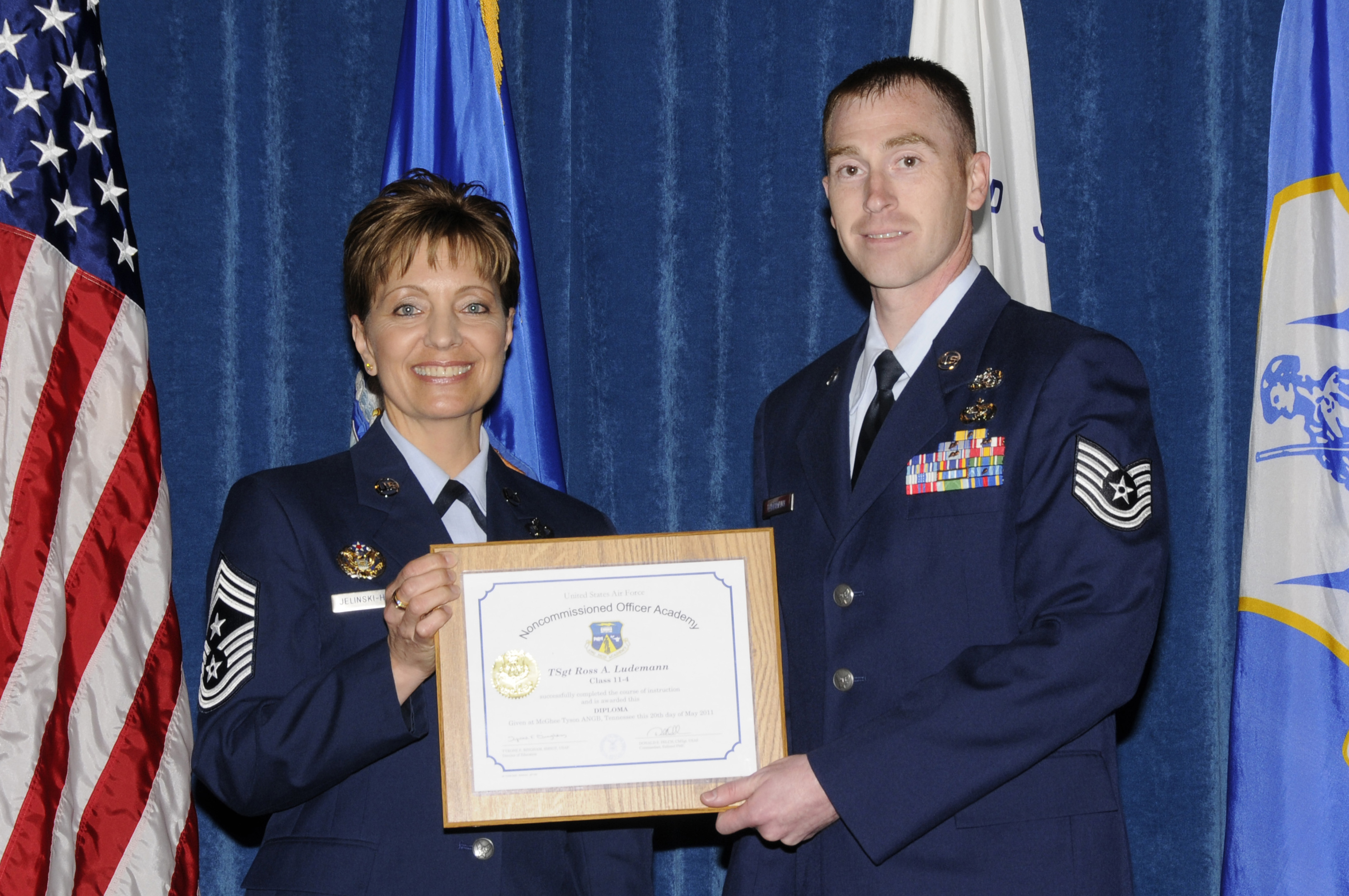 NCOA Class 11-4 distinguished graduate award