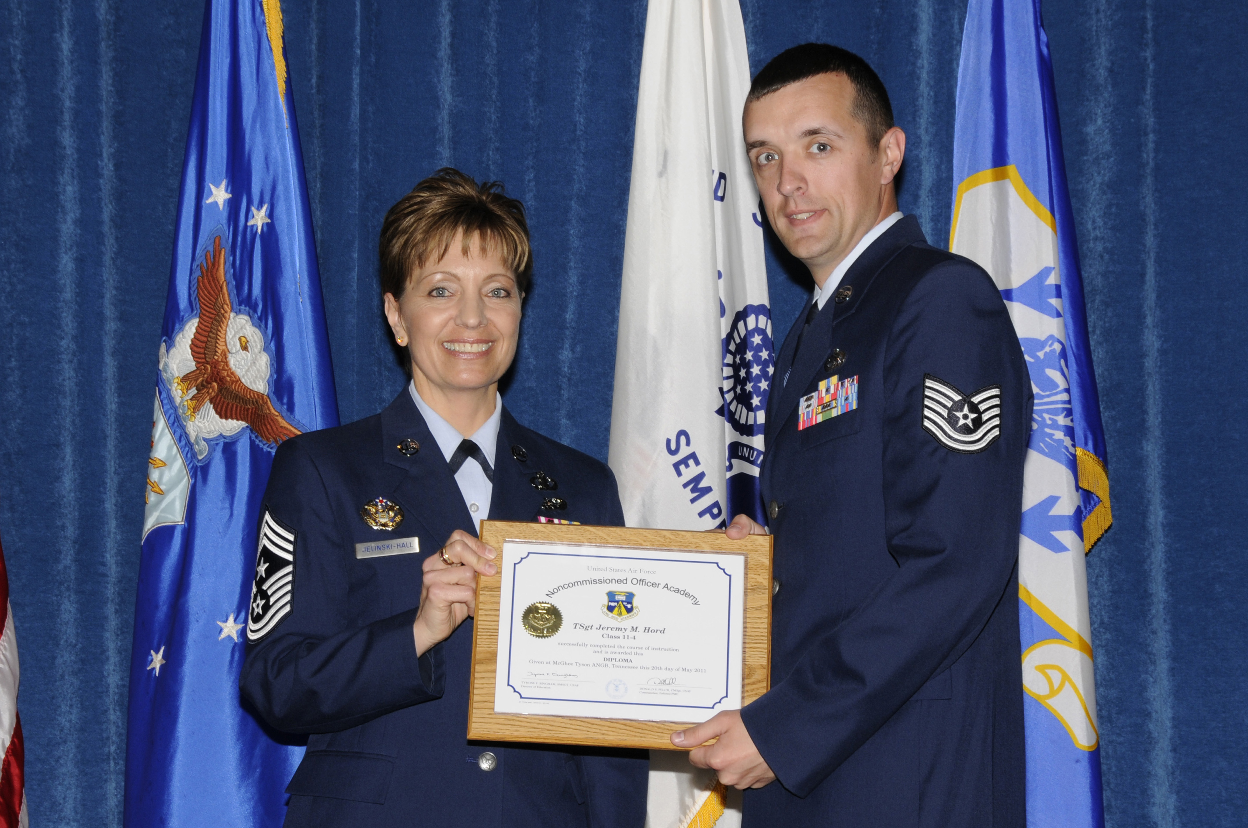 NCOA Class 11-4 distinguished graduate award