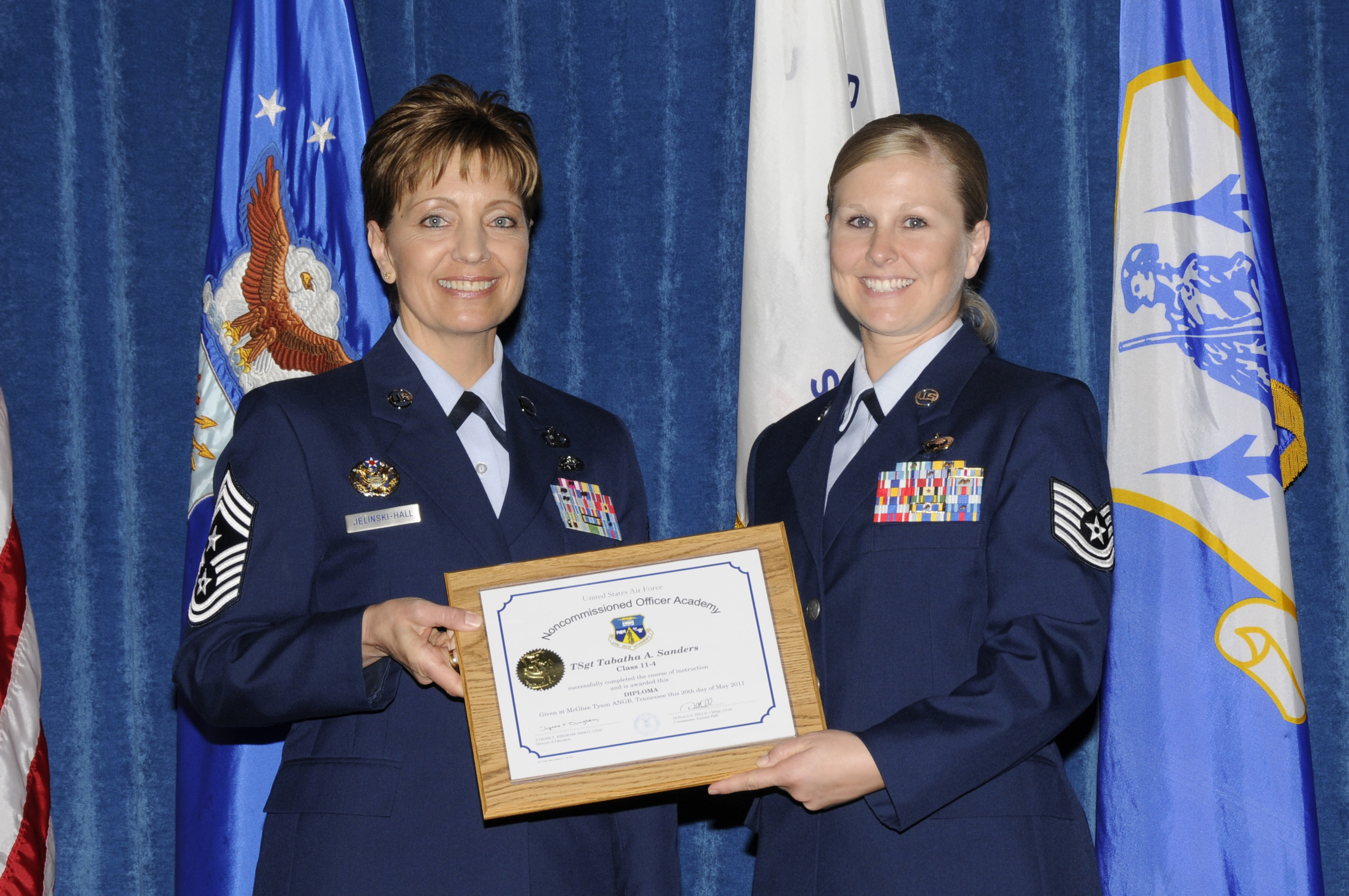NCOA Class 11-4 distinguished graduate award