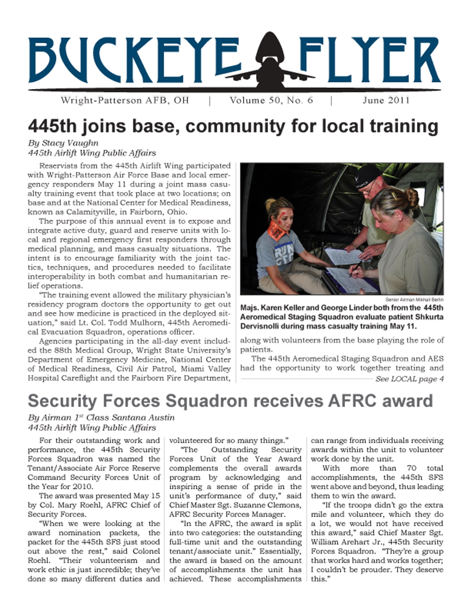 June Issue Of The Buckeye Flyer Now Available 445th Airlift Wing