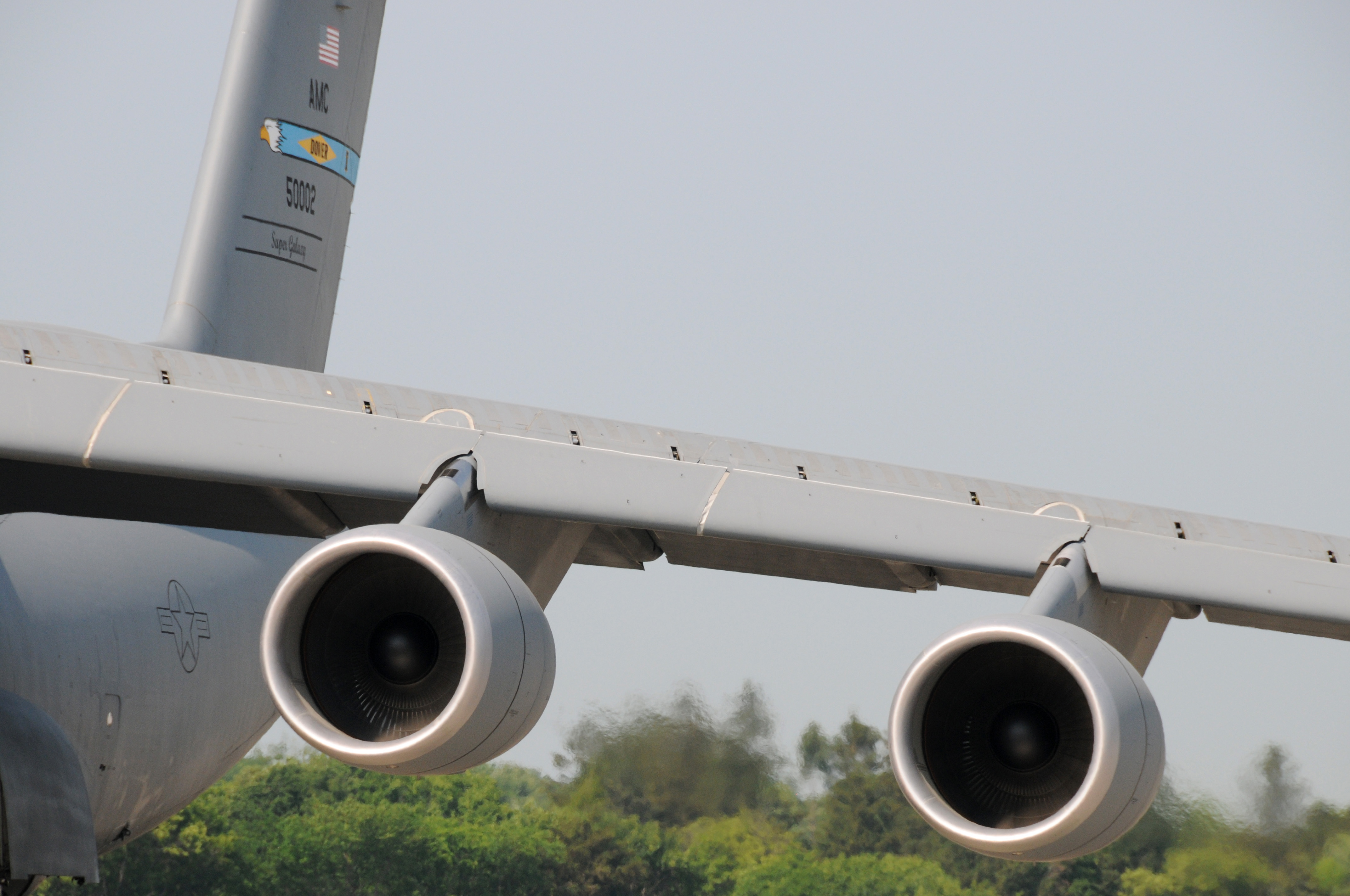 Second C-5M Super Galaxy reconditioned by 105AW starts engines