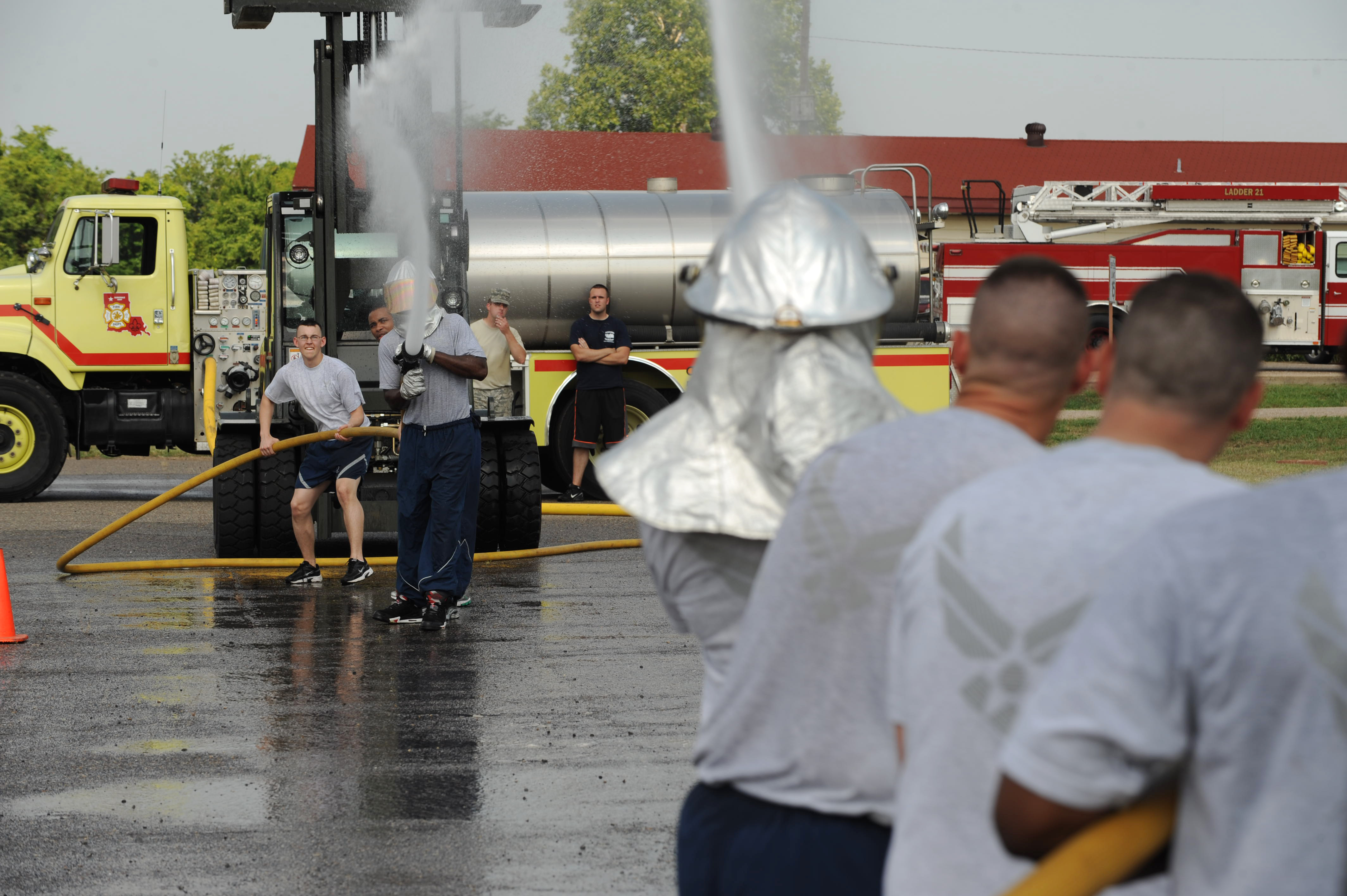 Barksdale Fire Muster gives squadrons a taste of a firefighter’s life ...