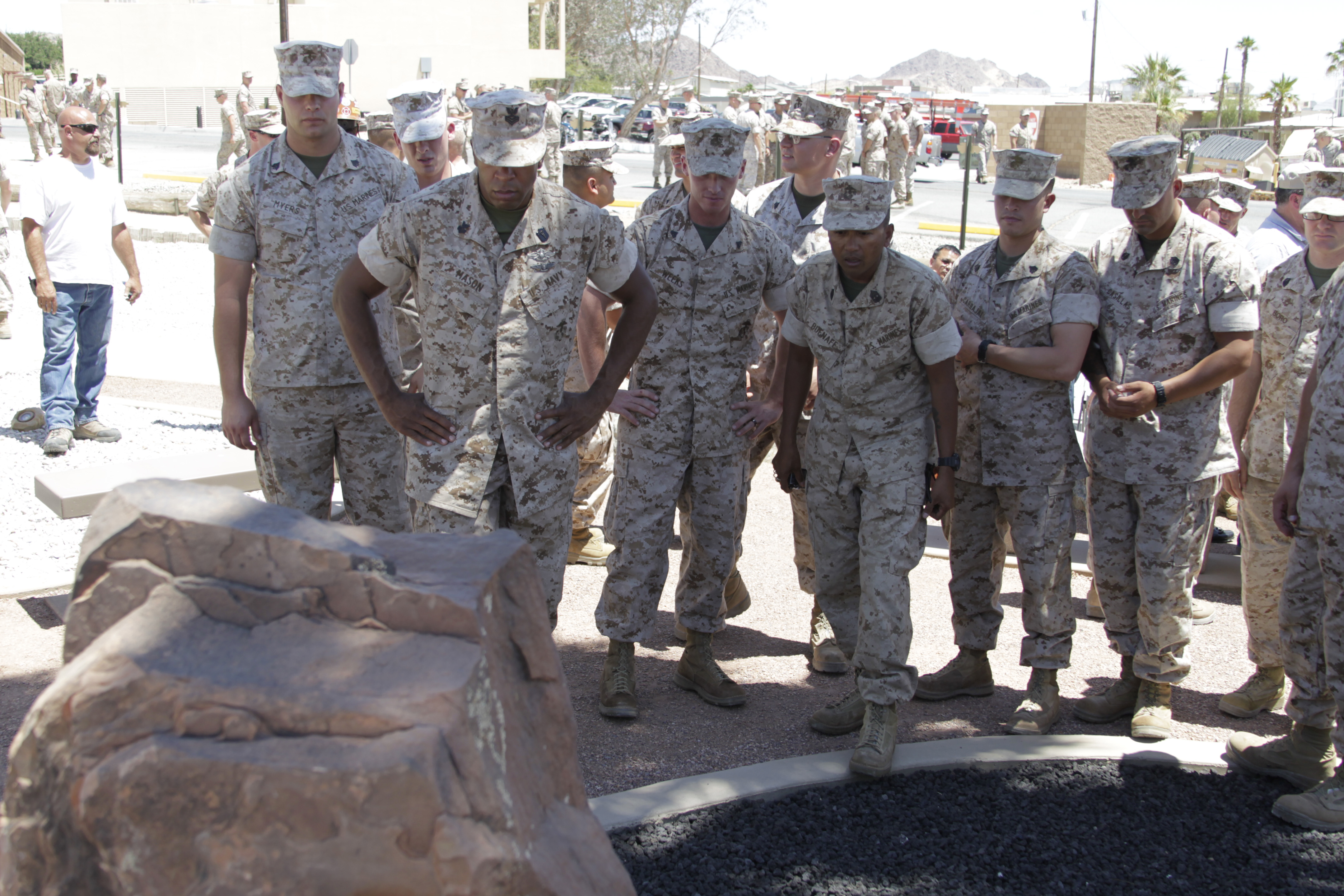 Wolf Pack opens memorial park for fallen Marines > Marine Corps Air ...