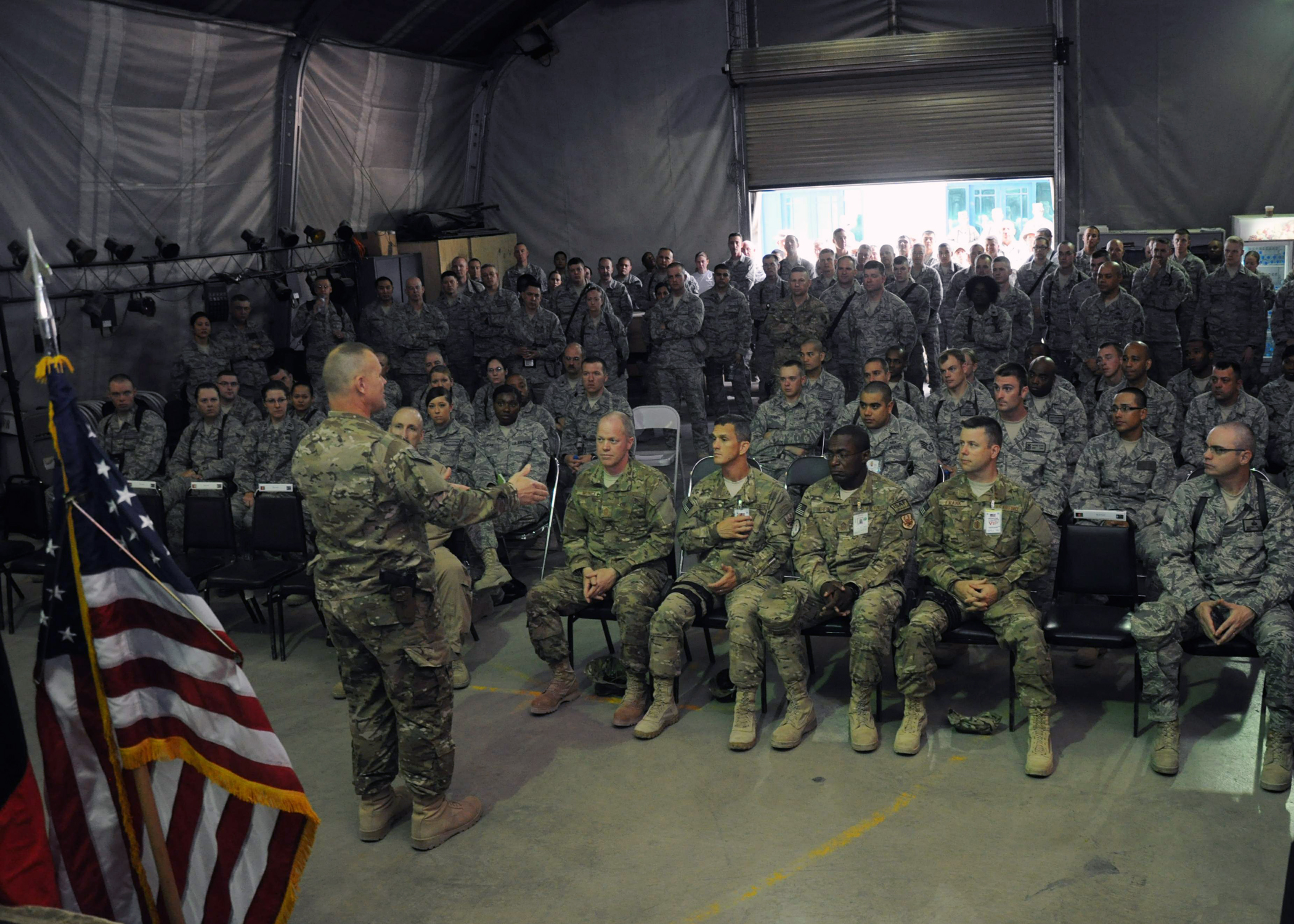 Chief Master Sgt. of the Air Force visits Airmen at Camp Eggers > Air ...