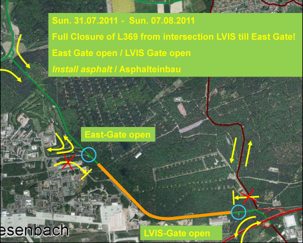 Ramstein East Gate closure, construction schedule > Ramstein Air Base ...
