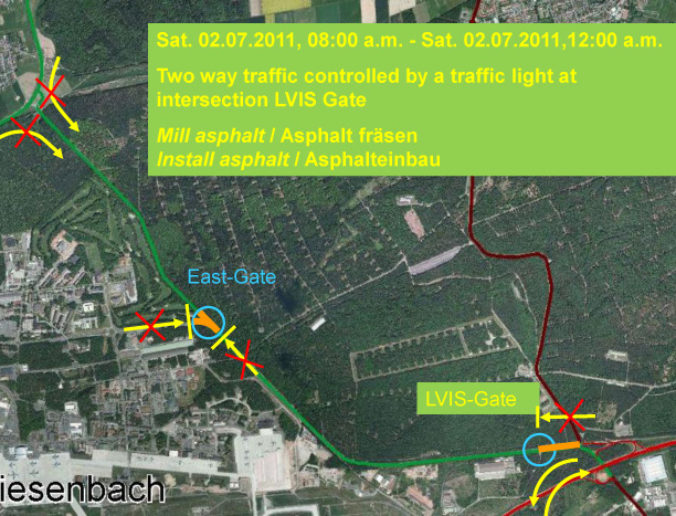 Ramstein East Gate closure, construction schedule > Ramstein Air Base ...