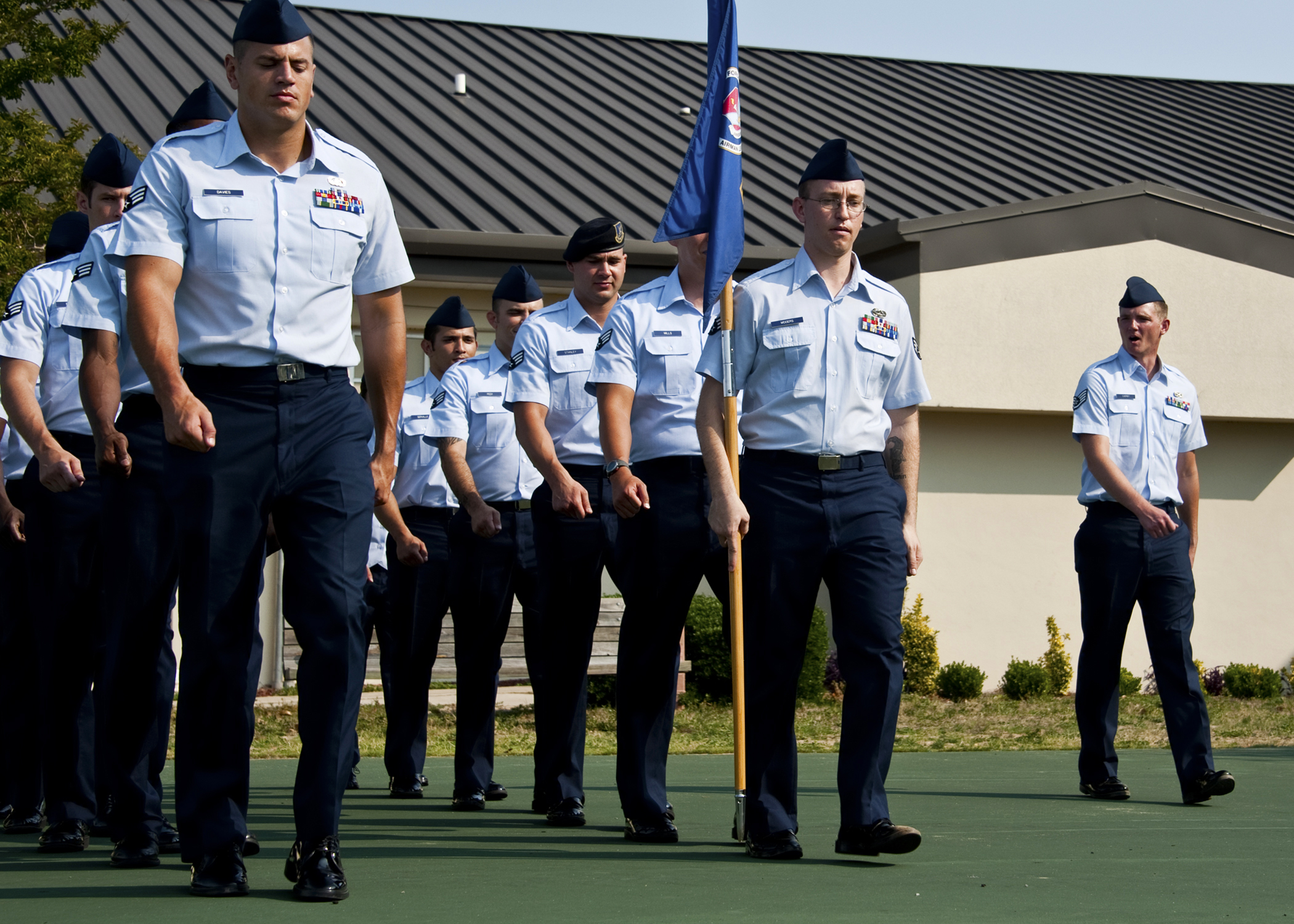 Airmen step in time at ALS drill practice > Eglin Air Force Base ...