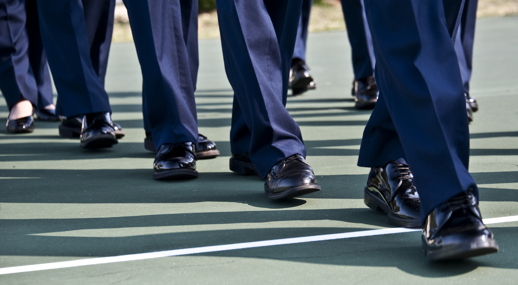 Airmen step in time at ALS drill practice > Eglin Air Force Base ...