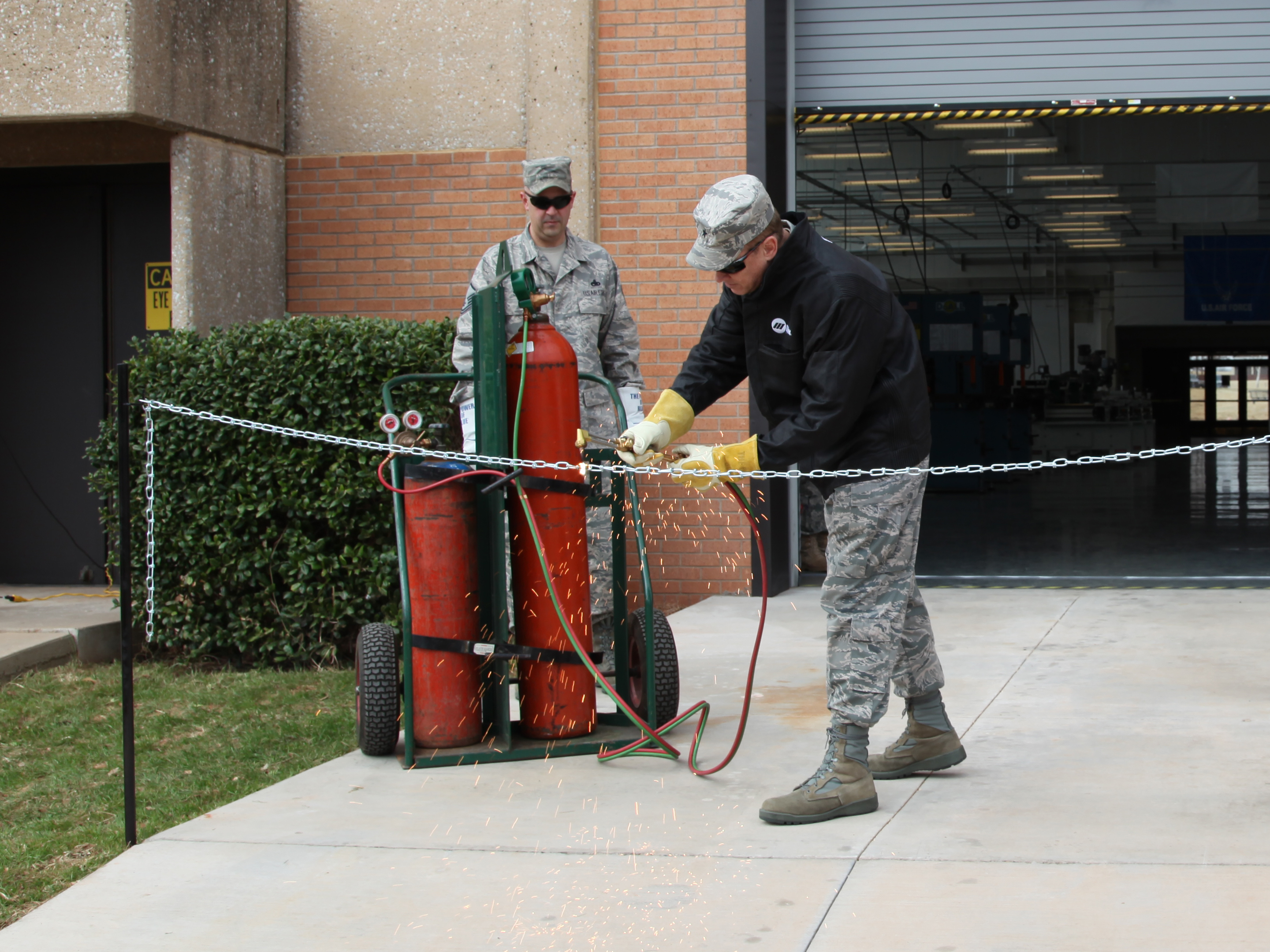 Aircraft metals technology course opens with a spark