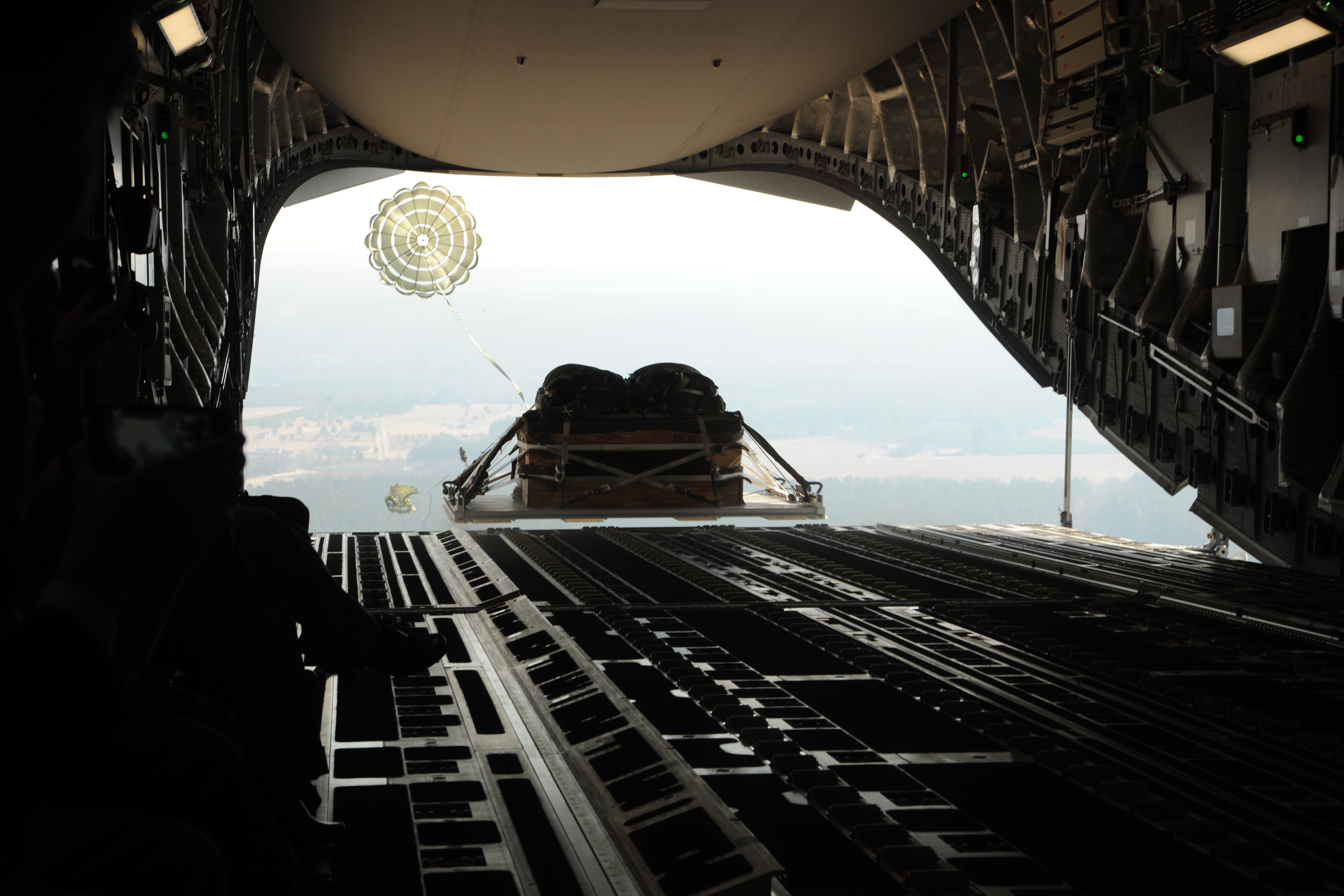 Congressional staff members learn the air mobility mission at Joint ...