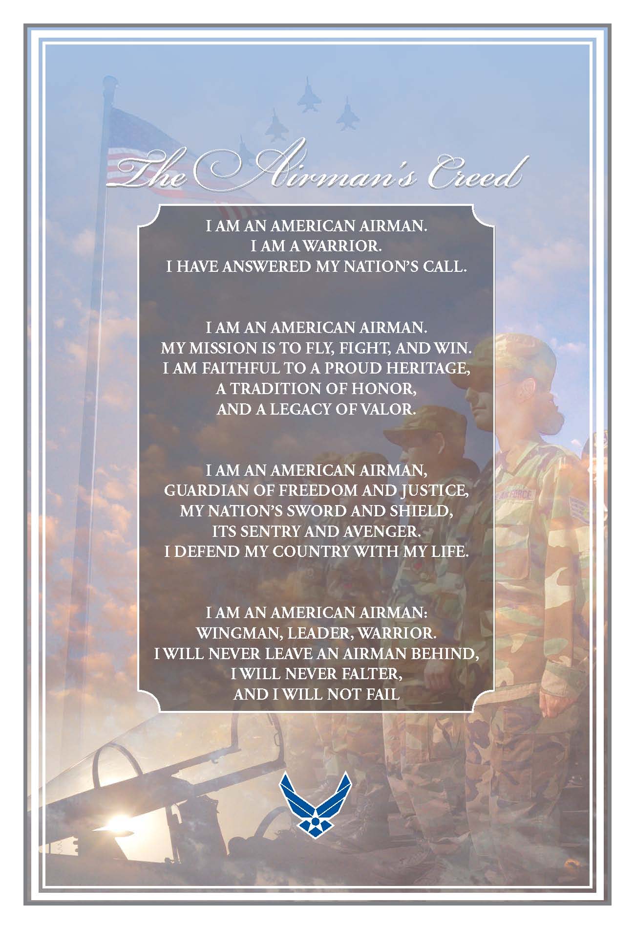 Airman's Creed Poster