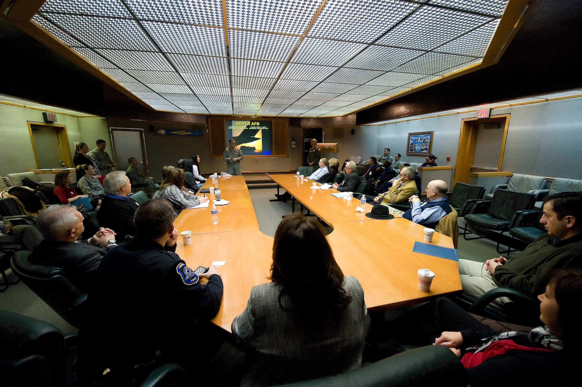 Team Dover honorary commanders learn Team Dover honorary commanders learn