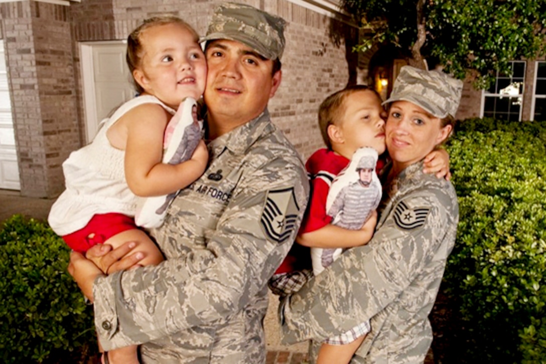 Air Force Master Sgt. Rudy Gamez and his wife, Air Force Tech. Sgt ...