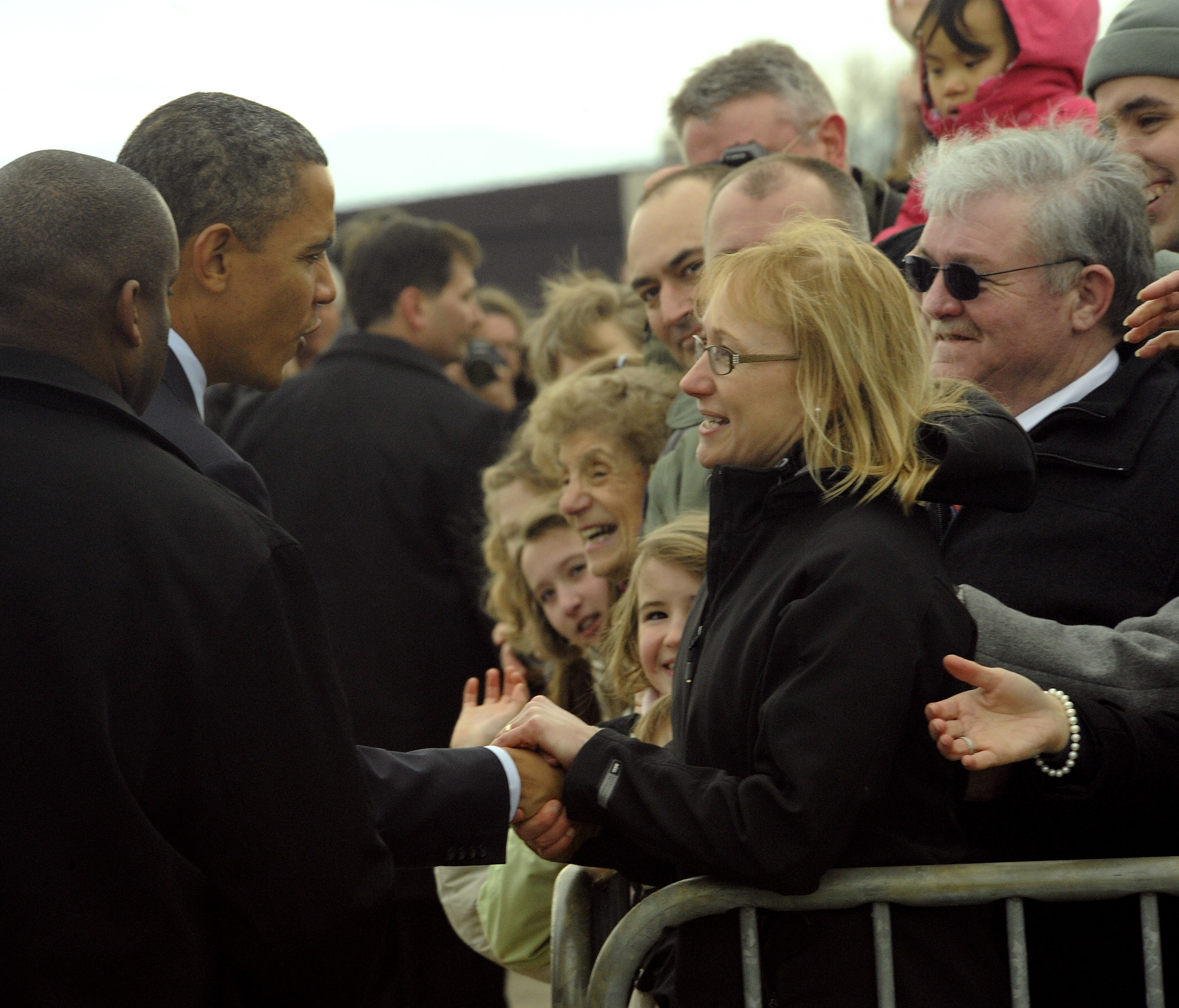 President Barack Obama Arrives for Technology Tour of Intel Corporation