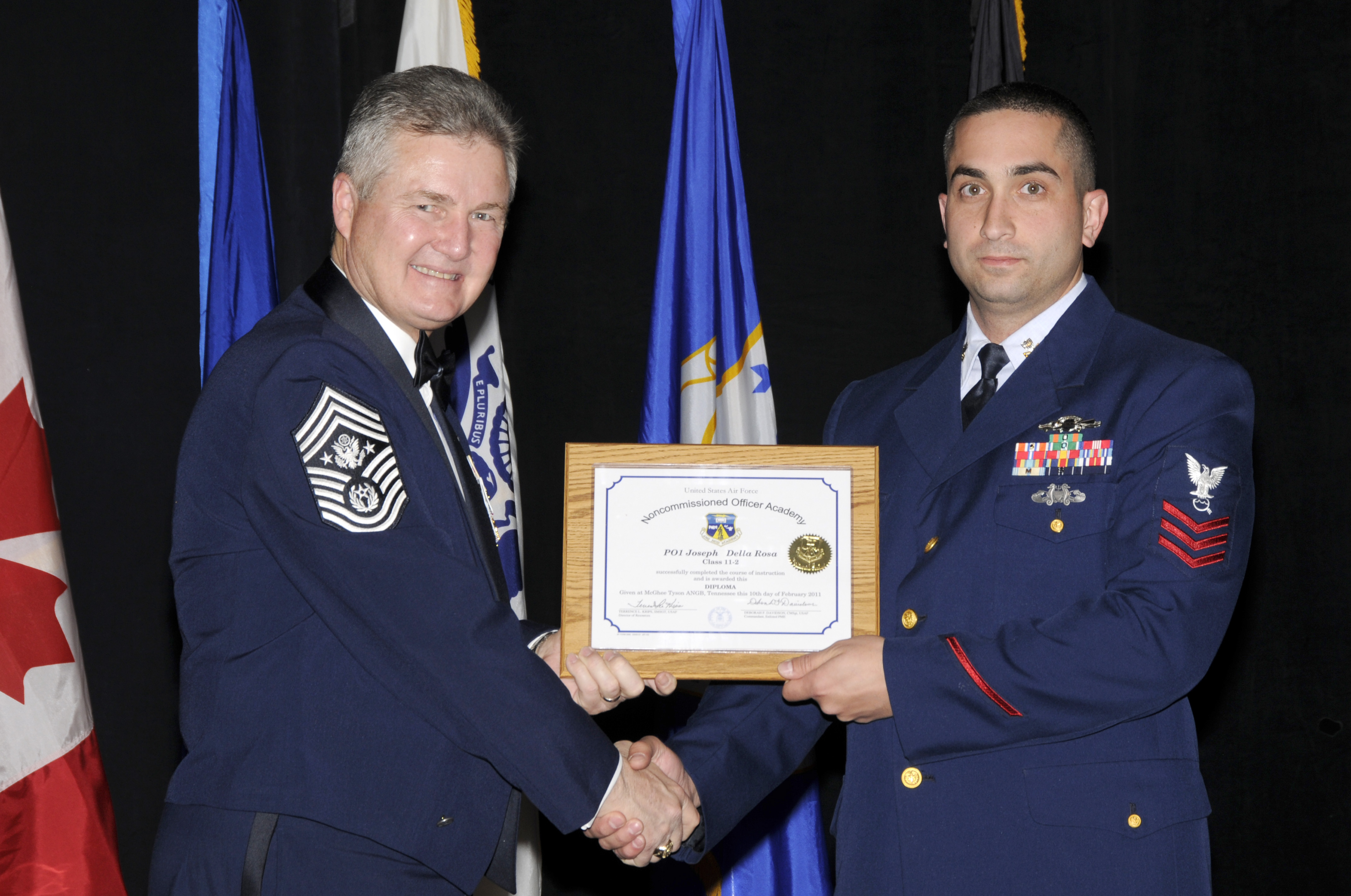 NCOA Class 11-2 distinguished graduate award
