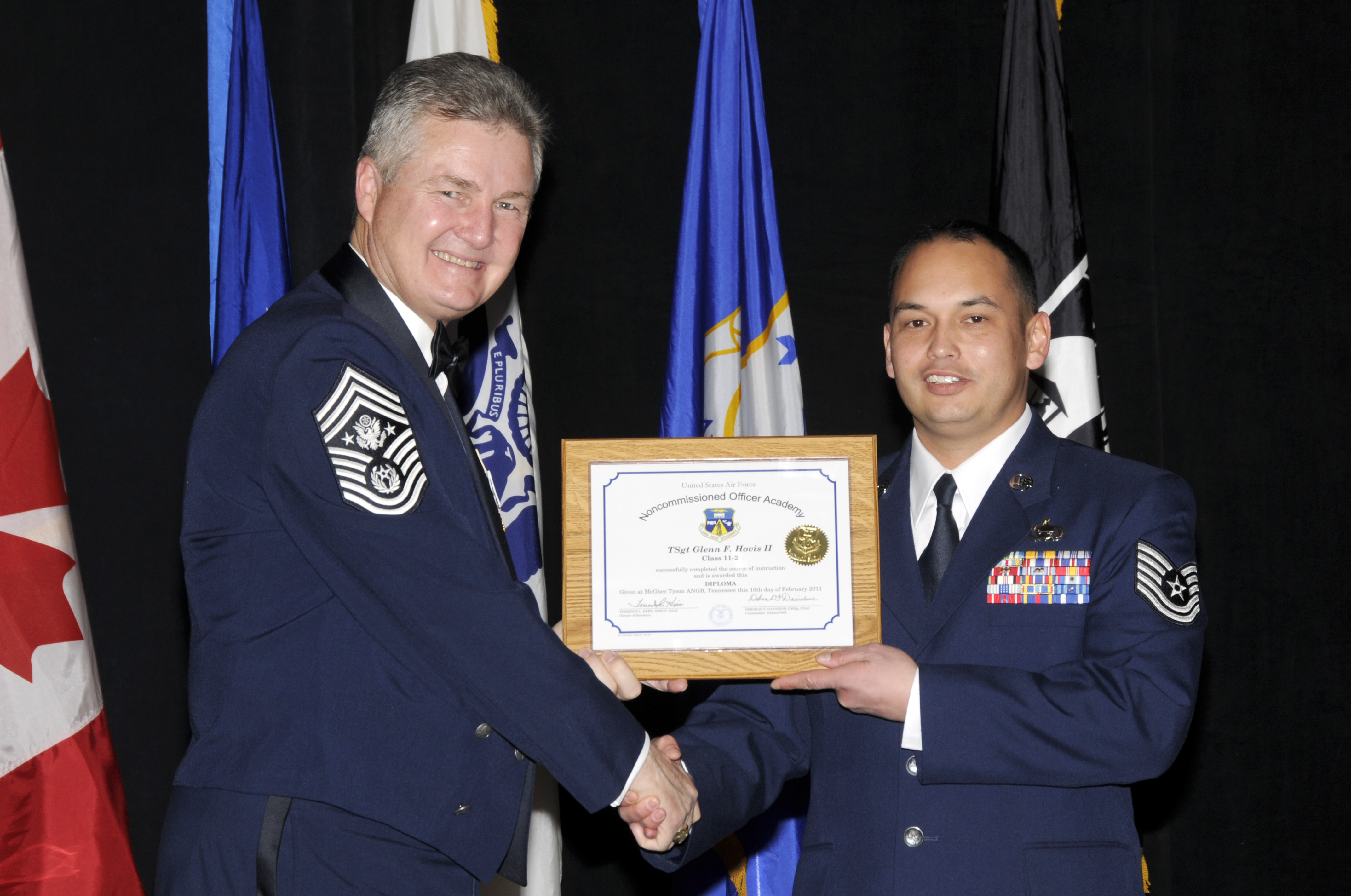 NCOA Class 11-2 distinguished graduate award