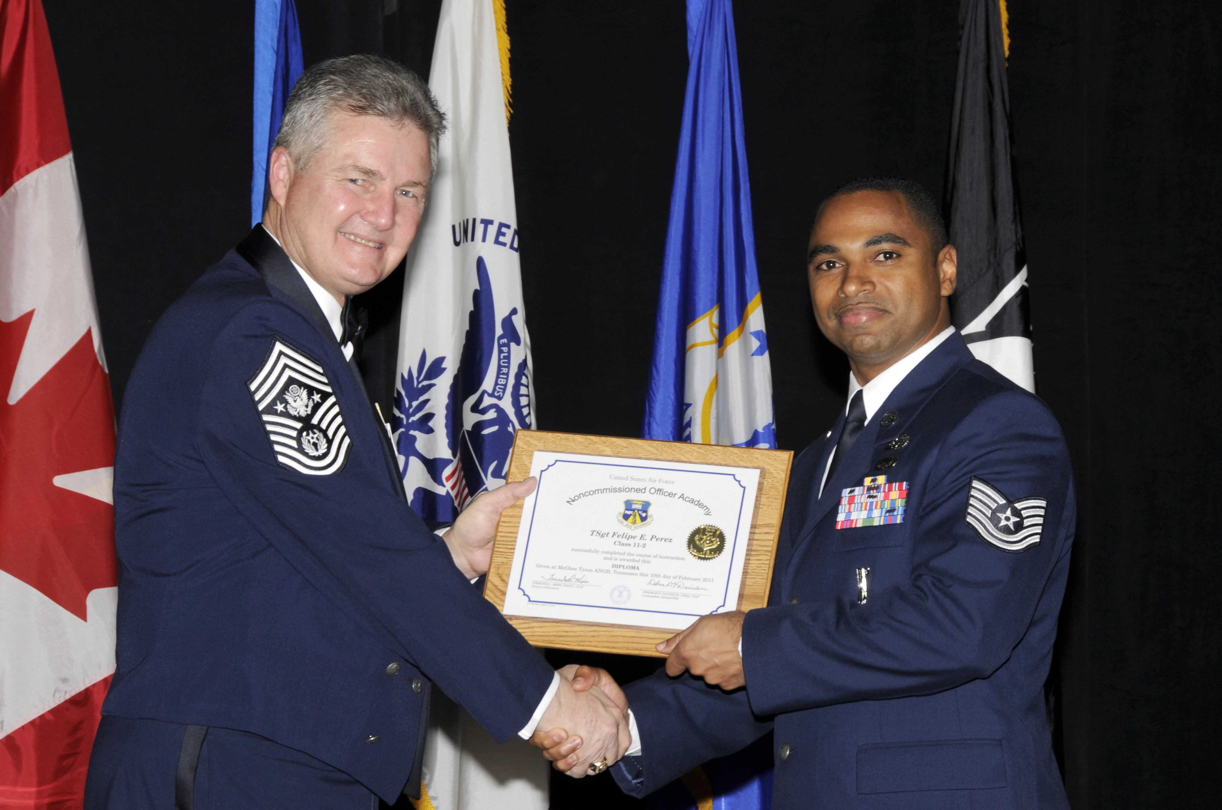 NCOA Class 11-2 distinguished graduate award