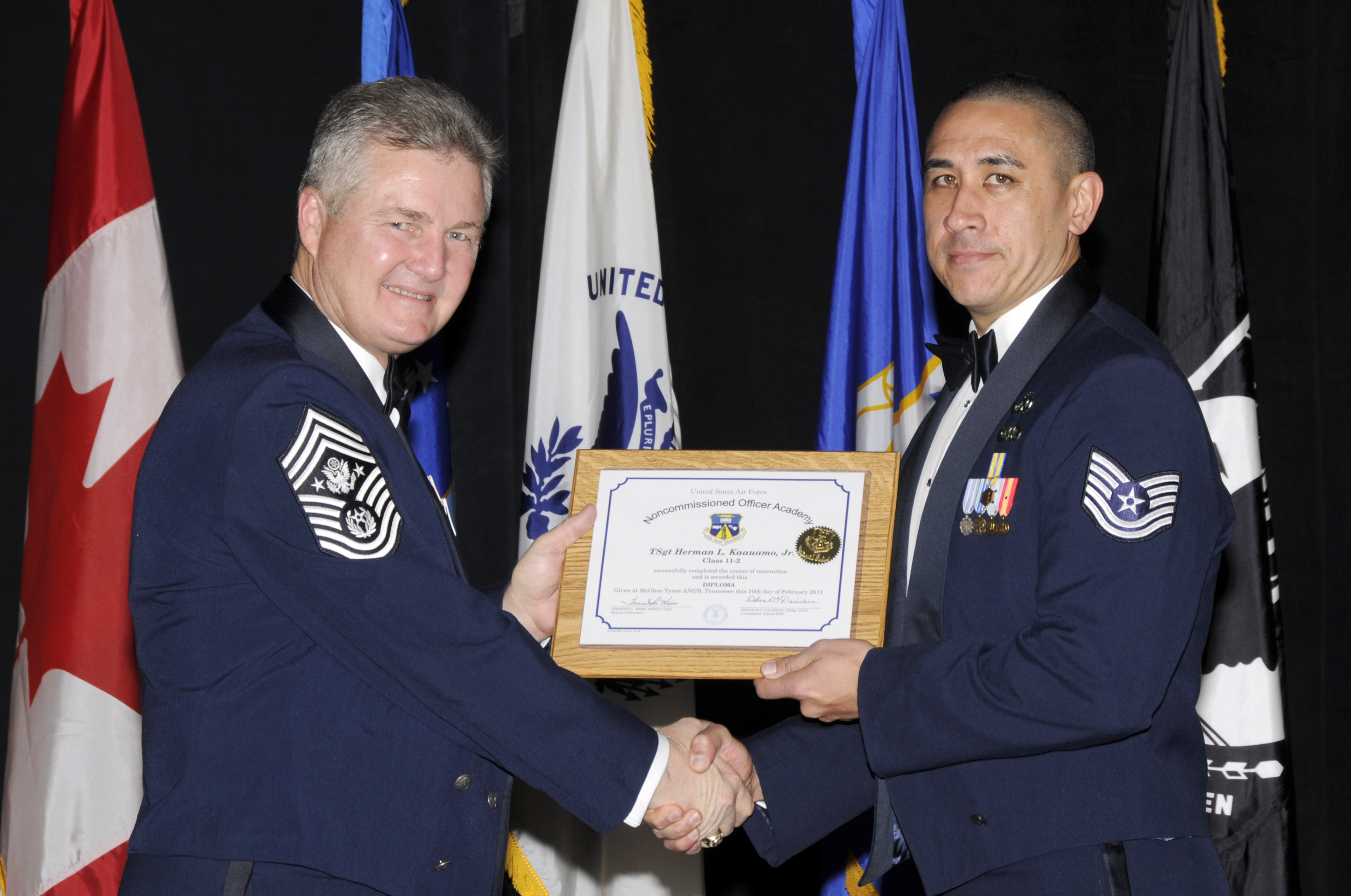 NCOA Class 11-2 distinguished graduate award