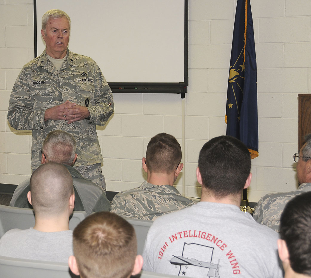Brig. Gen. Goodwin takes time to mentor Airmen > 181st Intelligence ...