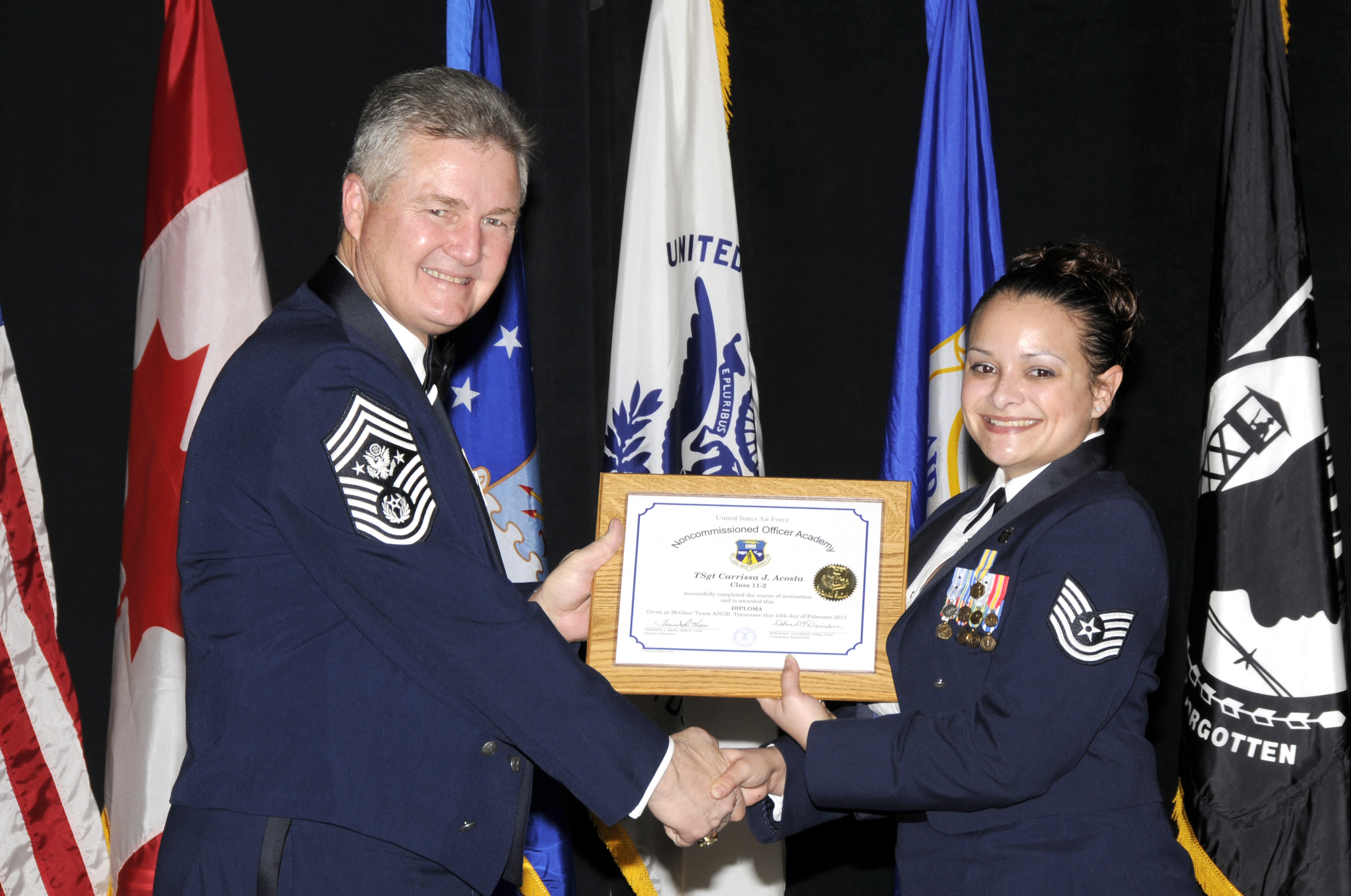 NCOA Class 11-2 distinguished graduate award