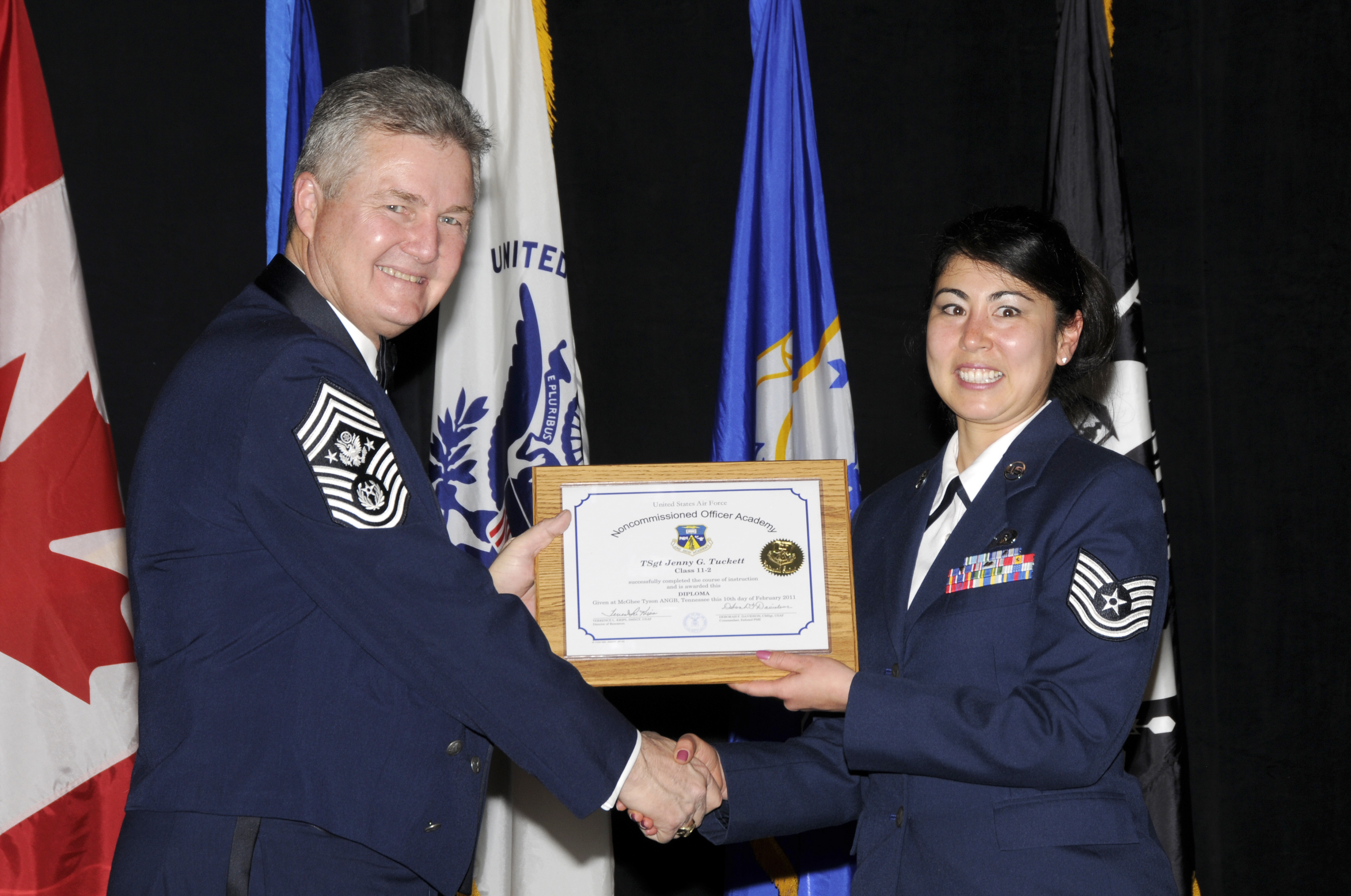 NCOA Class 11-2 distinguished graduate award