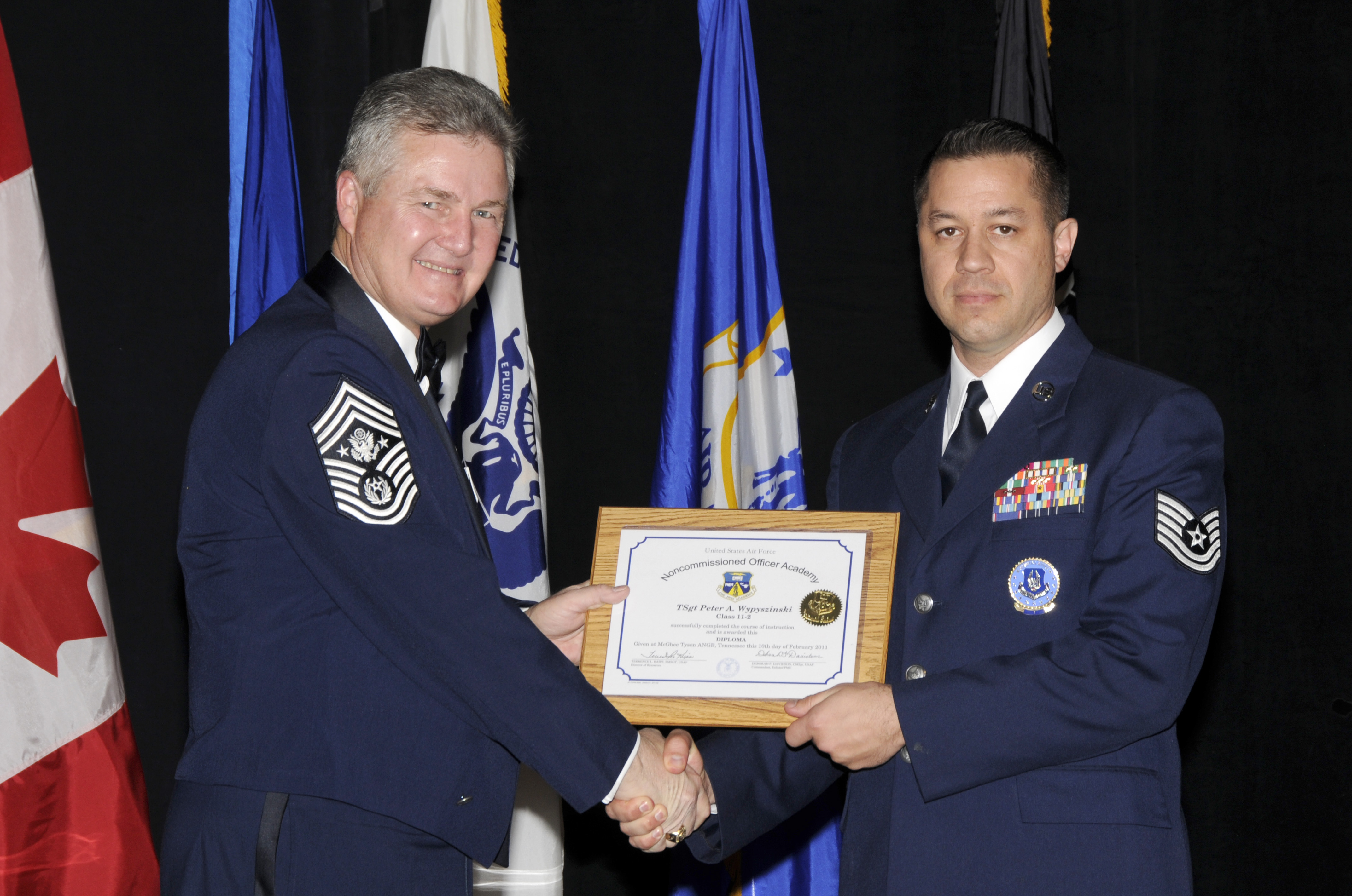 NCOA Class 11-2 distinguished graduate award