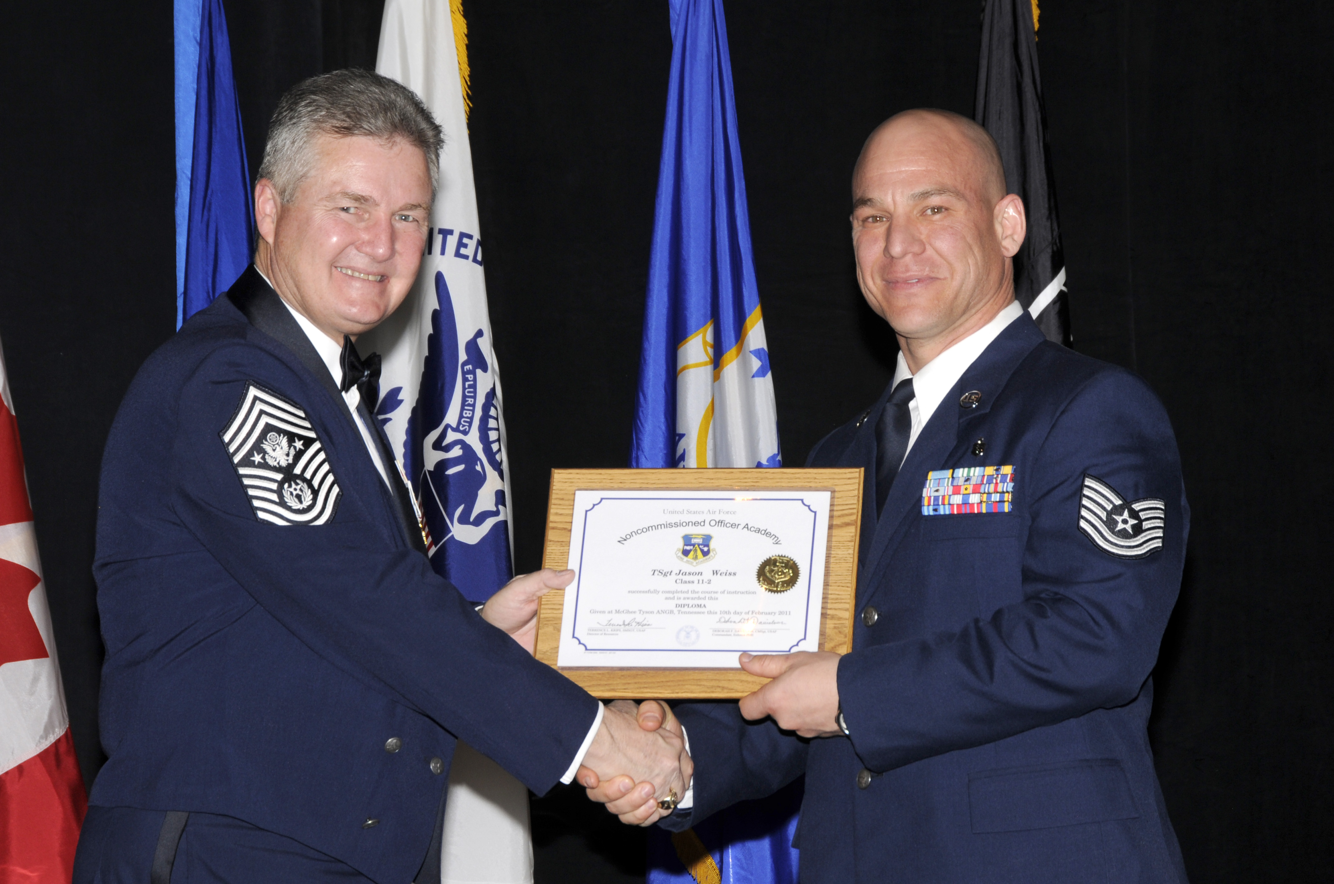 NCOA Class 11-2 distinguished graduate award