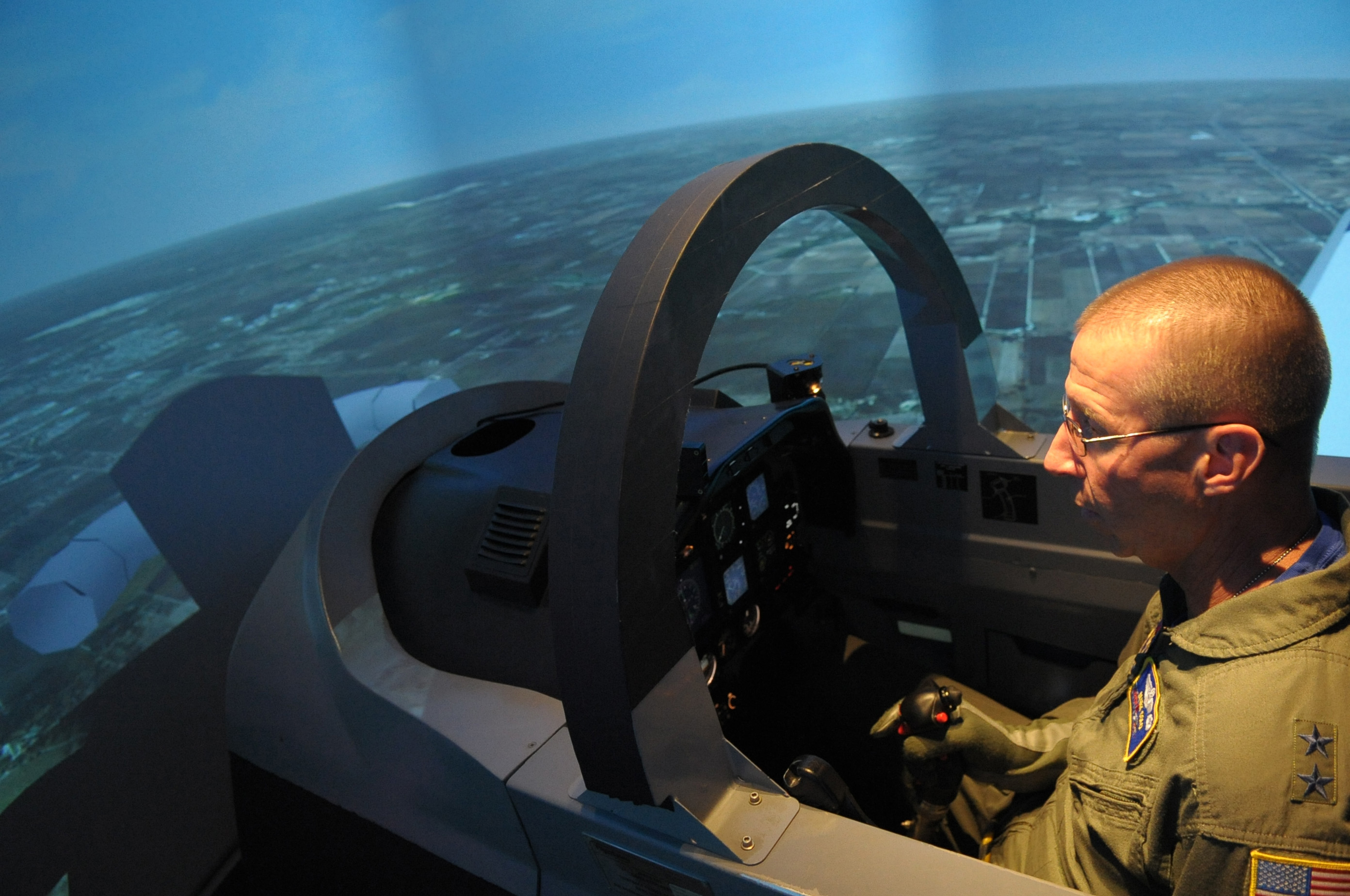 Major General Mark Solo, 19th Commader visits Randolph AFB