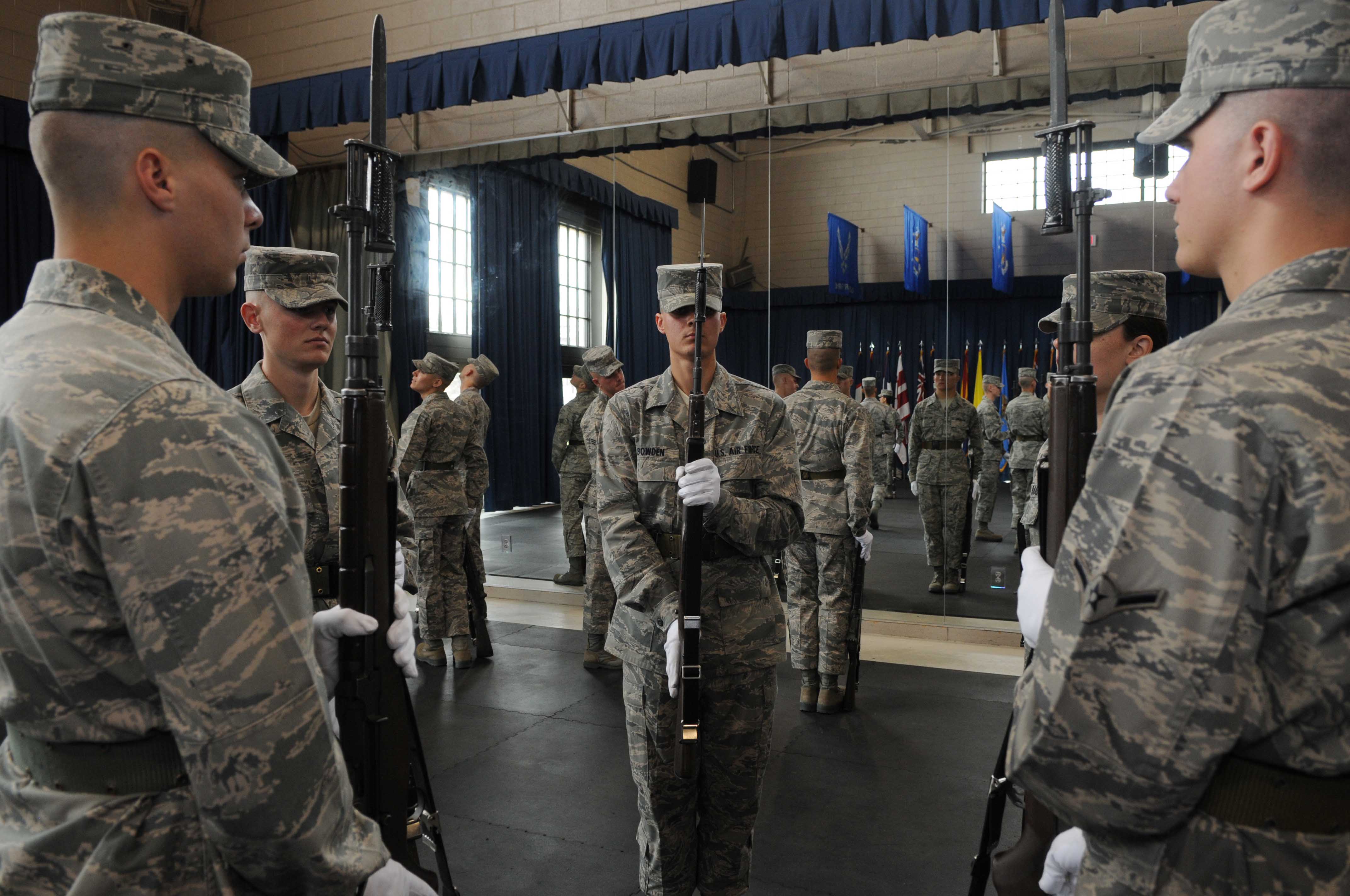Honor Guard trainees: half-way to graduation > Air Force Honor Guard ...