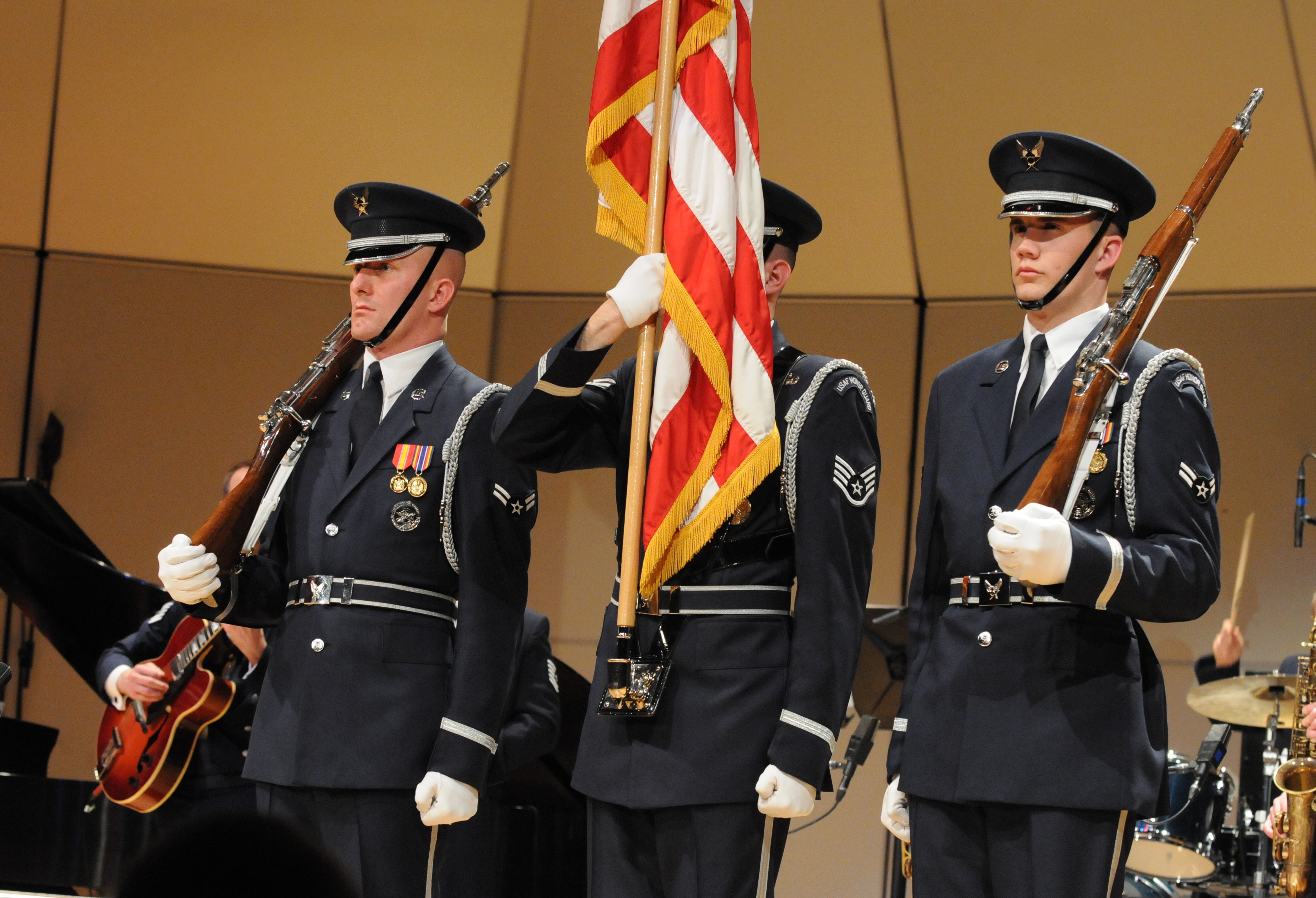 The U.S. Air Force Honor Guard Color Guard