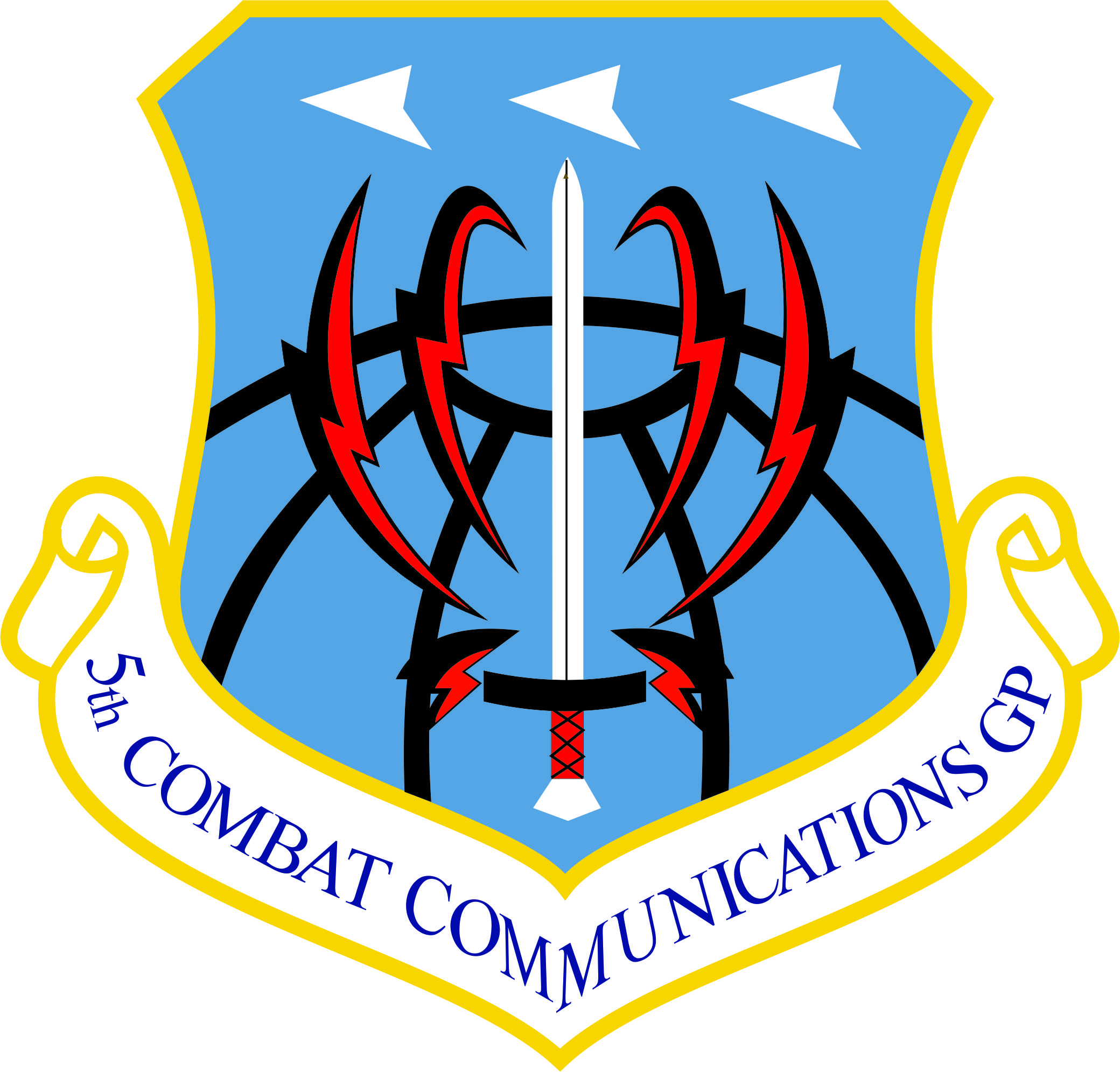 5th Combat Communications Group Shield