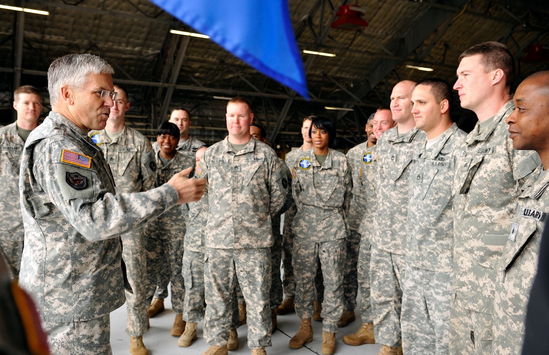 Chief of Staff of the Army coins USAPAT members