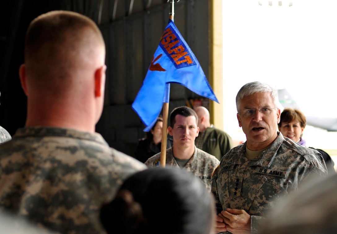 Chief of Staff of the Army coins USAPAT members