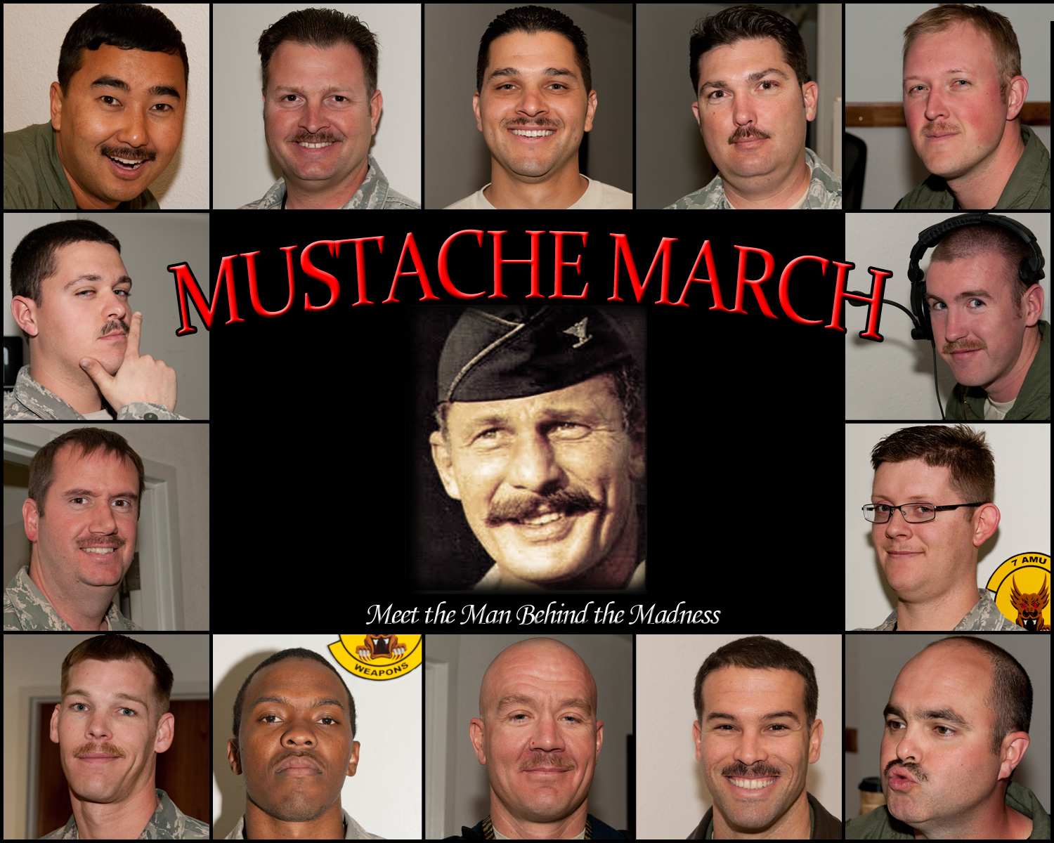 Mustache March observed at Holloman > Holloman Air Force Base > Display